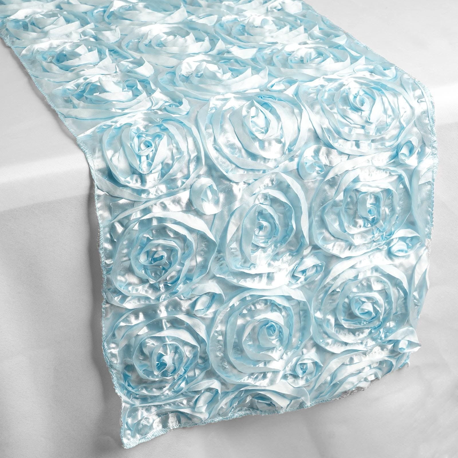 Efavormart Satin Rosette Table Runners for Wedding, Party, Banquet ...
