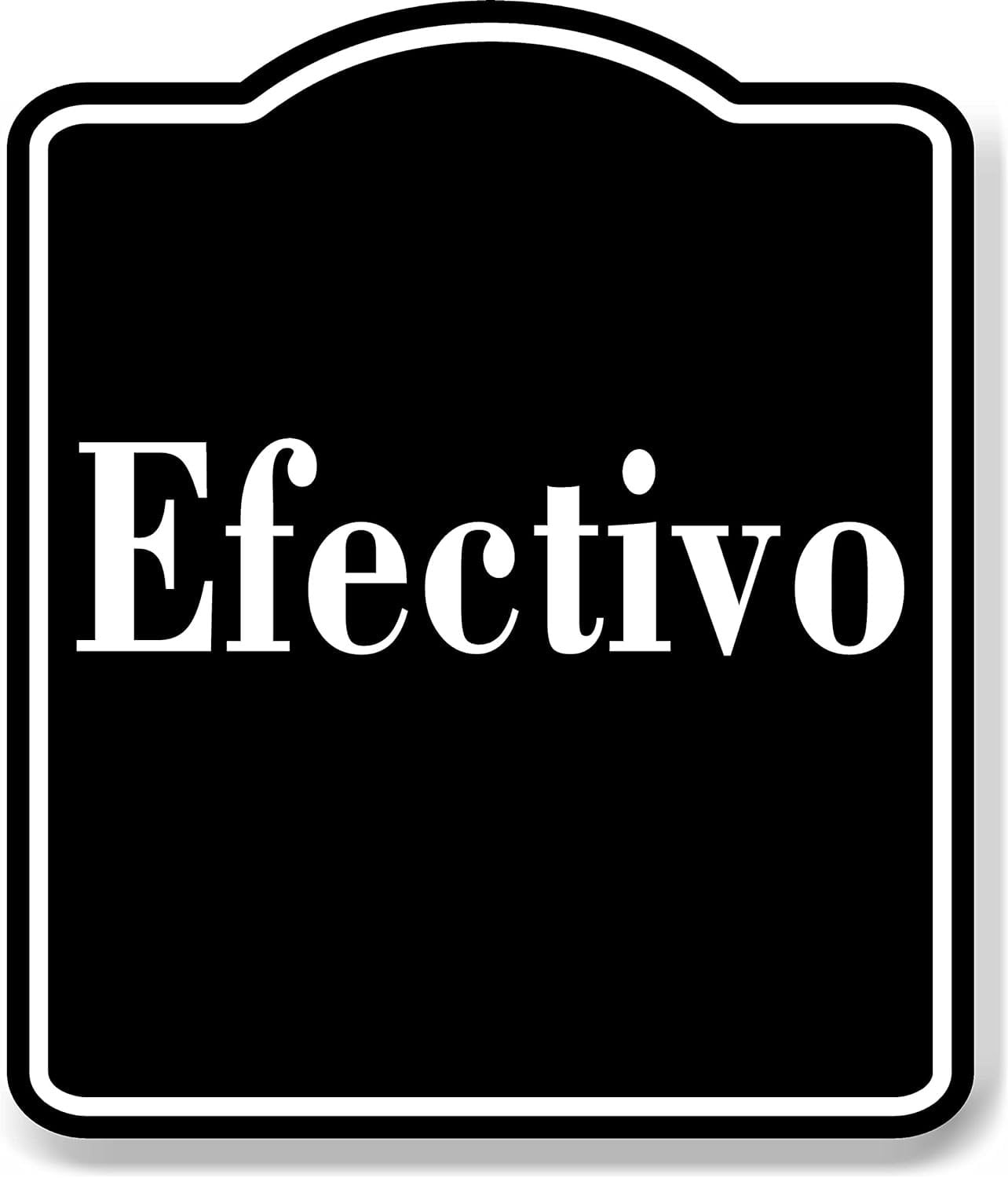 Efectivo Spanish Muestra al aire libre firmar BLACK Aluminum Composite ...