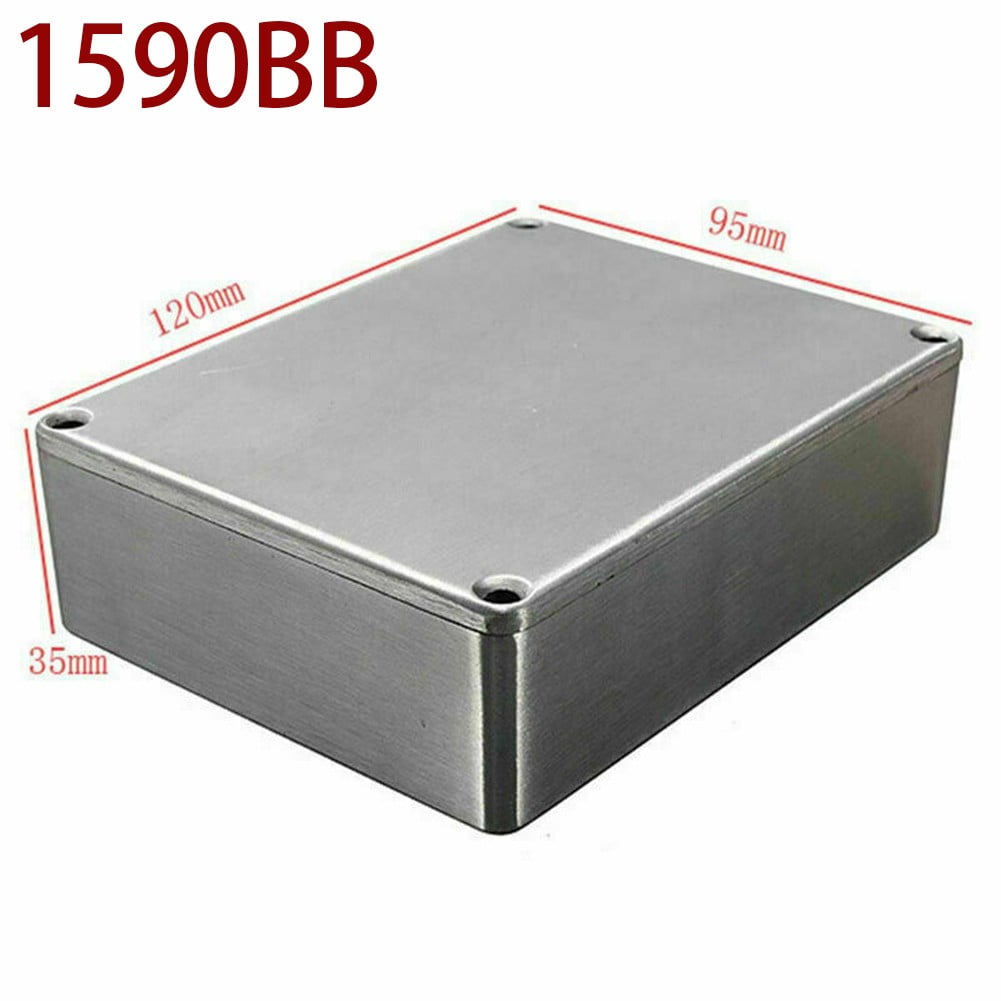 Effect Aluminum Box Metal Electric Case Instrument Silver Enclosure ...