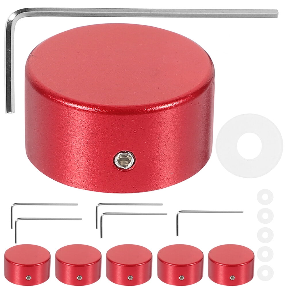 Red Metal Guitar Effect Pedal Footswitch Caps for Protection and Easy ...