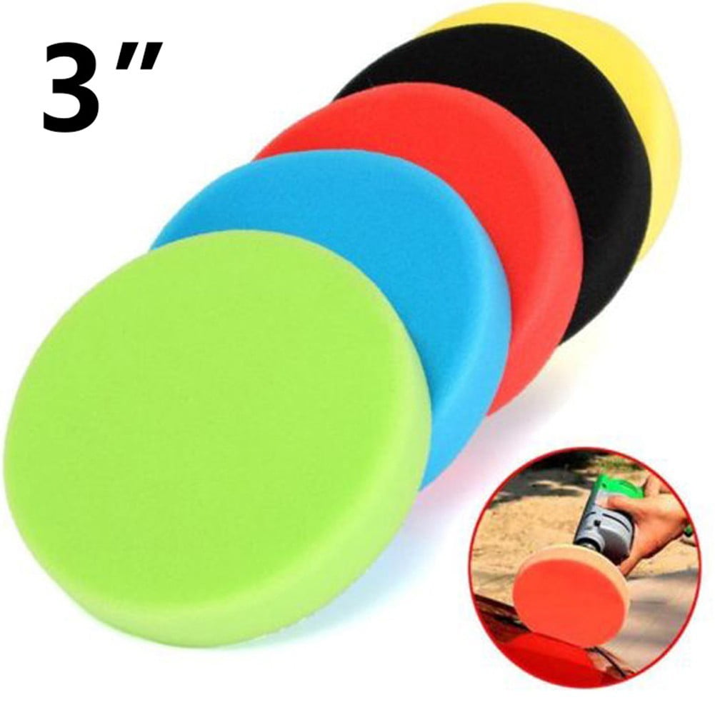 Effective 5x Flat Car Polishing Foam Buffing Sponge Pad Kit for Car ...