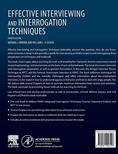 Pre-Owned Effective Interviewing and Interrogation Techniques - Walmart.com