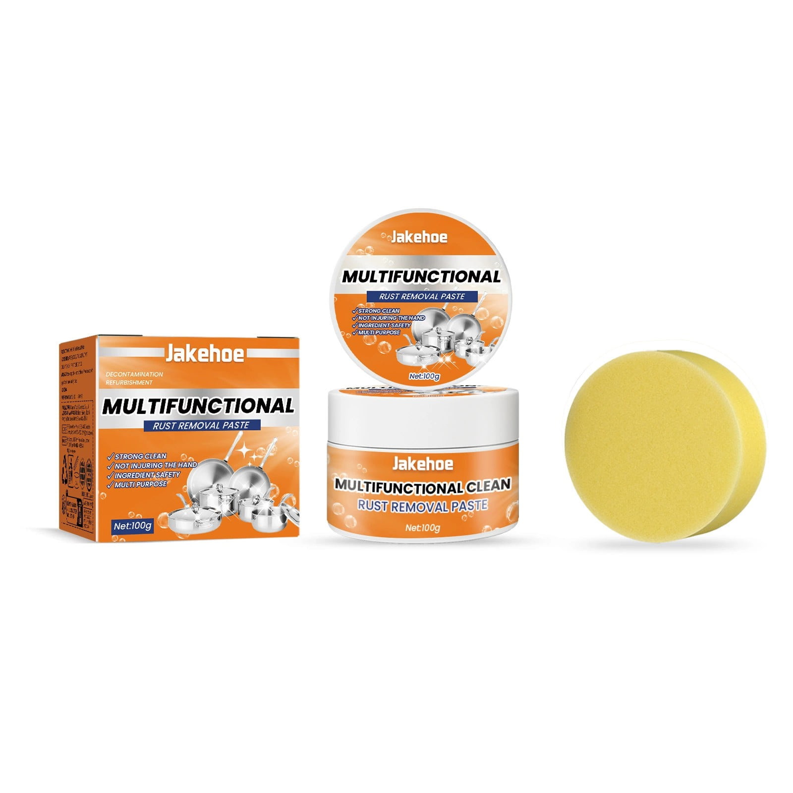 Effective Stainless Steel Cleaner Paste - Remove Grease Burn Marks ...