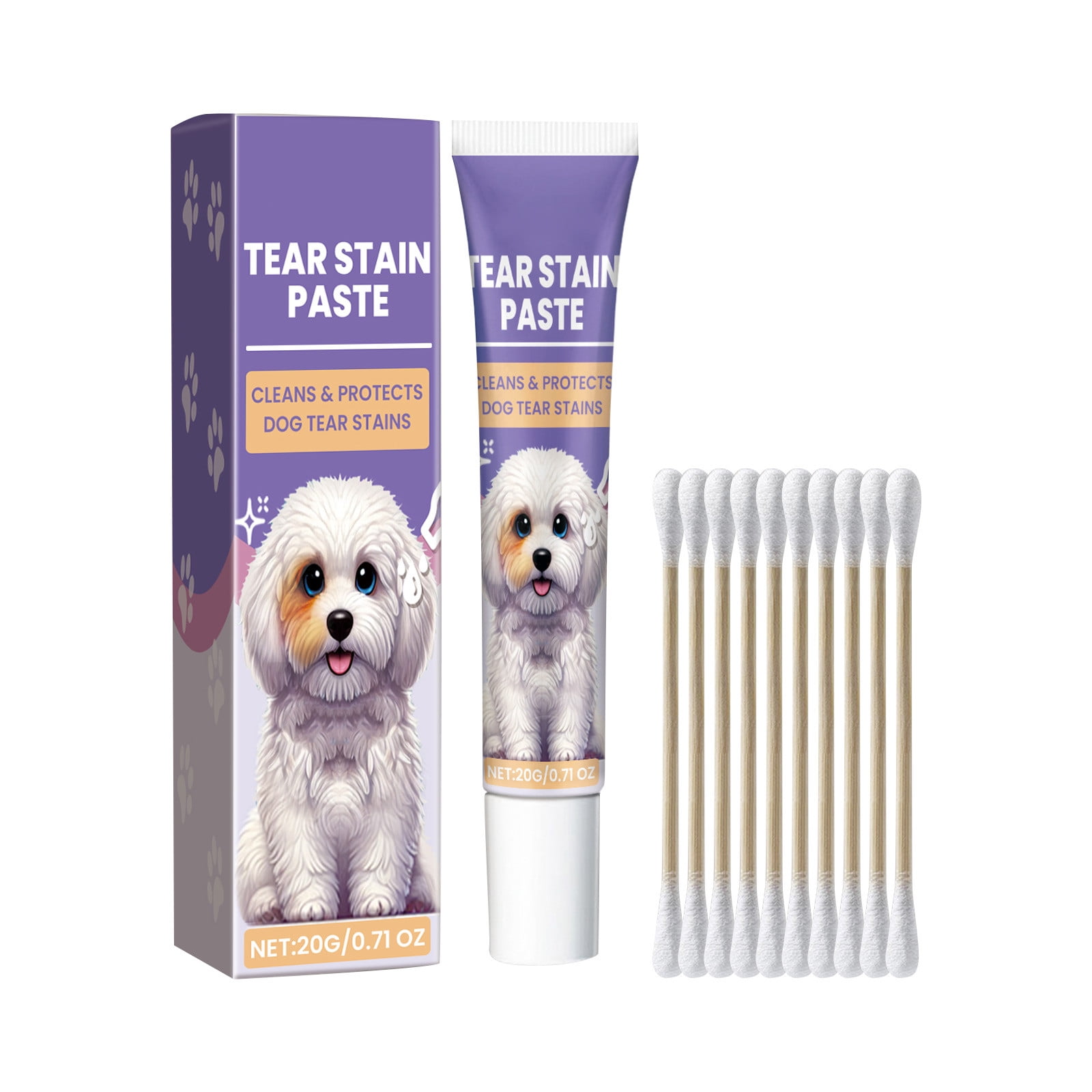 Effective Tear Stain Remover Paste for Dogs Gentle Formula for ...