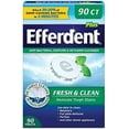 Efferdent Daily Care Anti-Bacterial Dental Cleanser Tablets, Mint, 90 ...