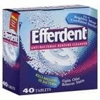 Efferdent Anti-bacterial Denture Cleanser - 40 ct (6 Pack) E11 ...