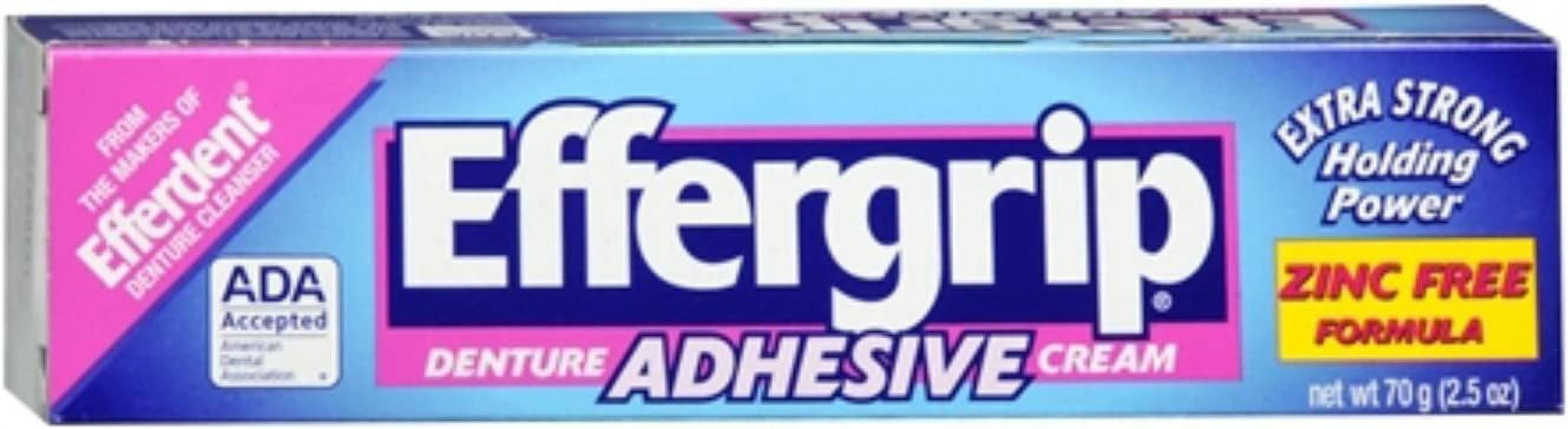 Effergrip Denture Adhesive Cream 2.50 oz (Pack of 12) - Walmart.com