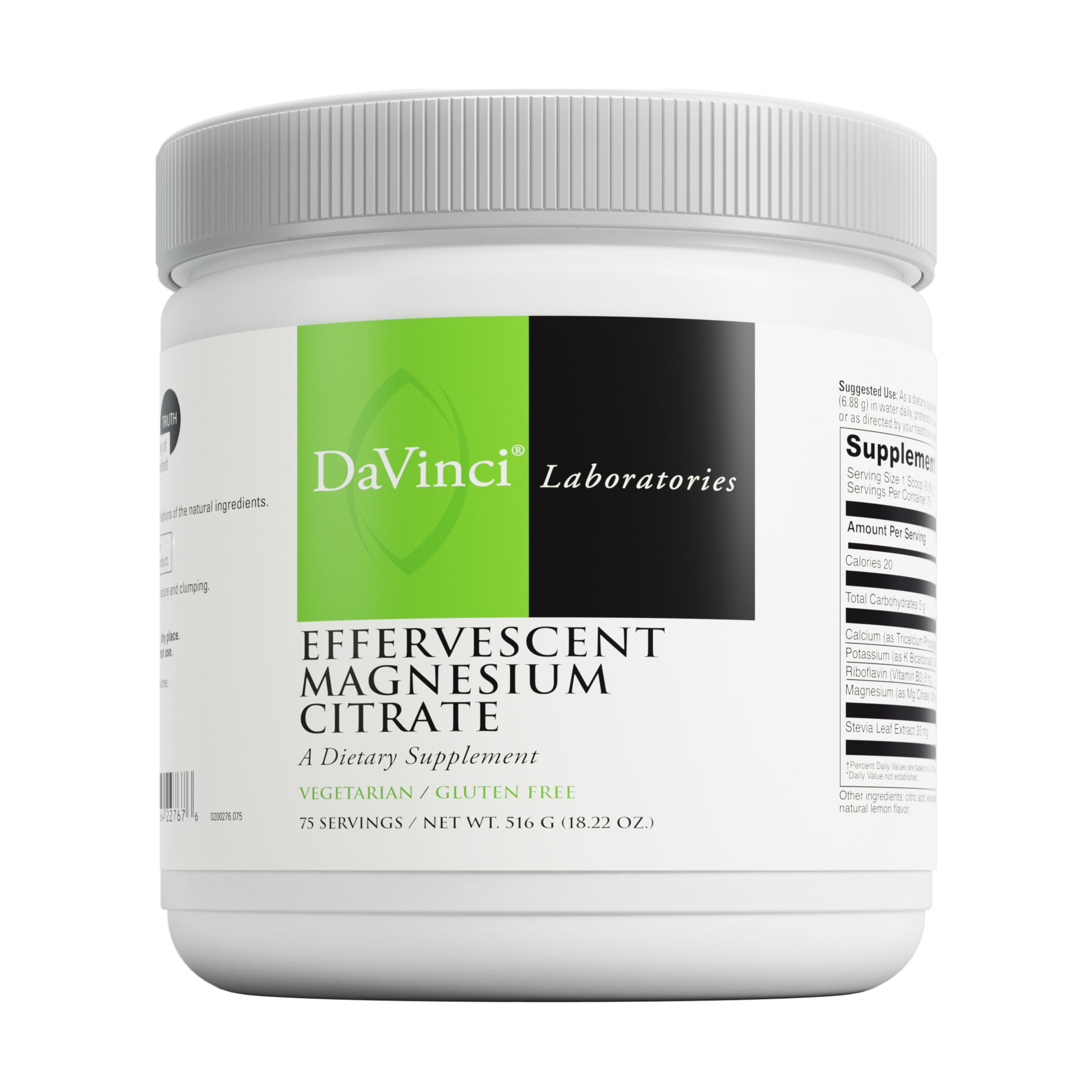 Effervescent Magnesium Citrate, 18.22 oz (516 g), DaVinci Laboratories of Vermont - Walmart.com