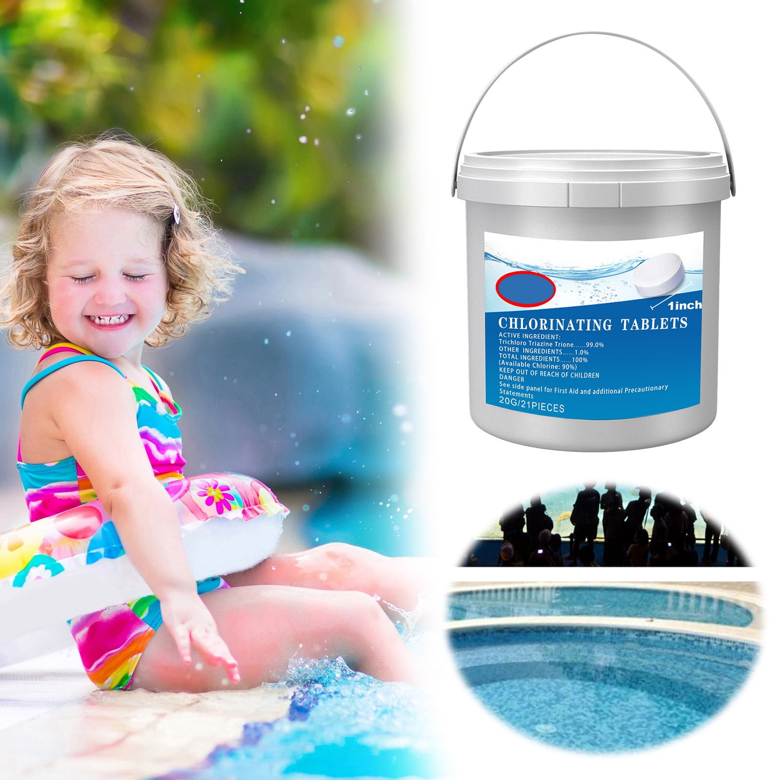 erfcxs Effervescent Swimming Pool Cleaning Sheets for Water ...