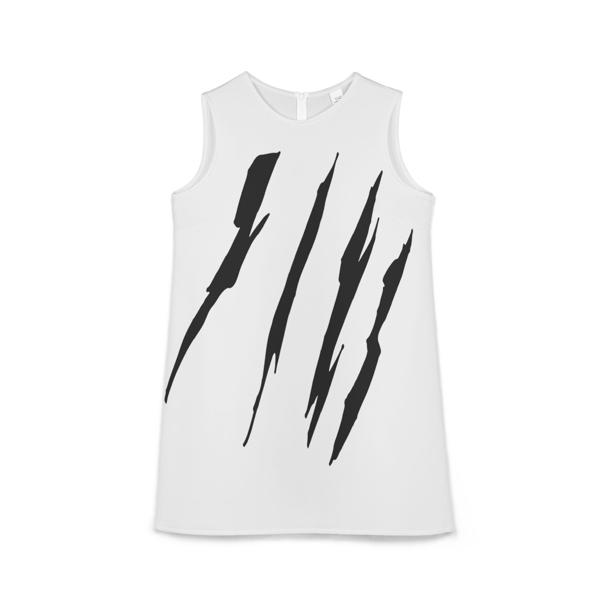Effete Feline Claw Marks Scratch A-line Sleeveless Dress (AOP ...