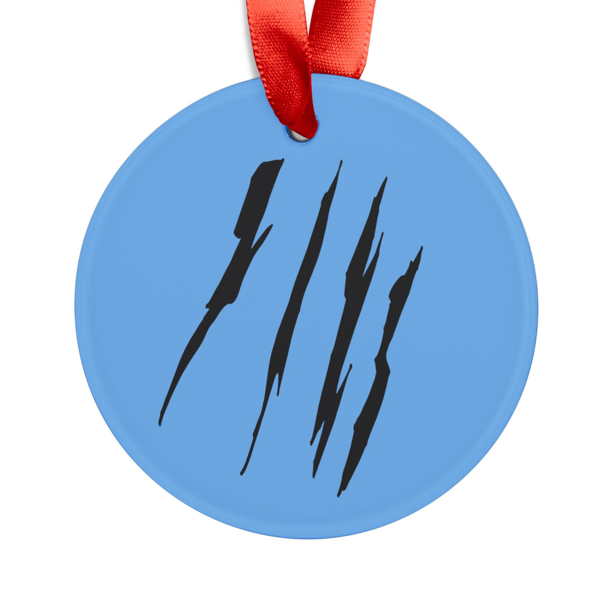 Effete Feline Claw Marks Scratch Acrylic Ornament with Ribbon - Walmart.com