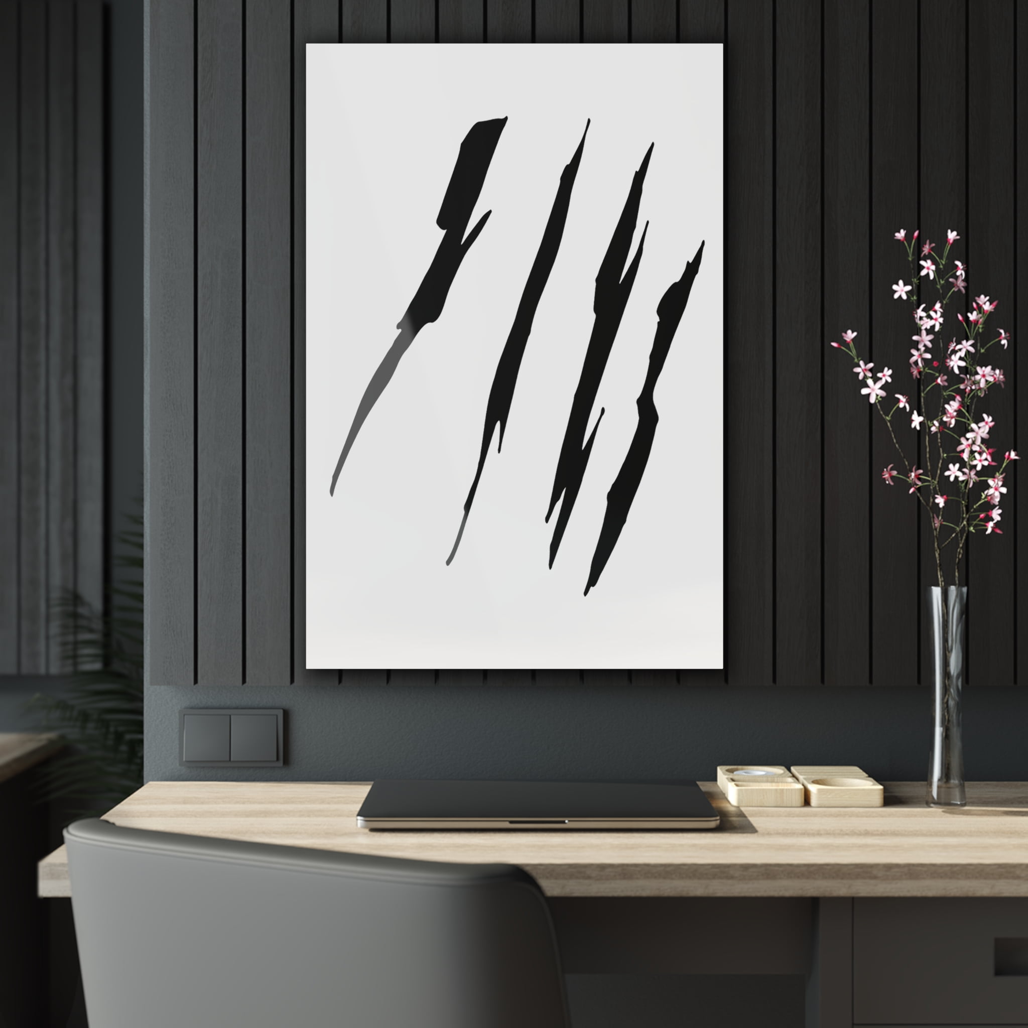 Effete Feline Claw Marks Scratch Acrylic Prints - Walmart.com