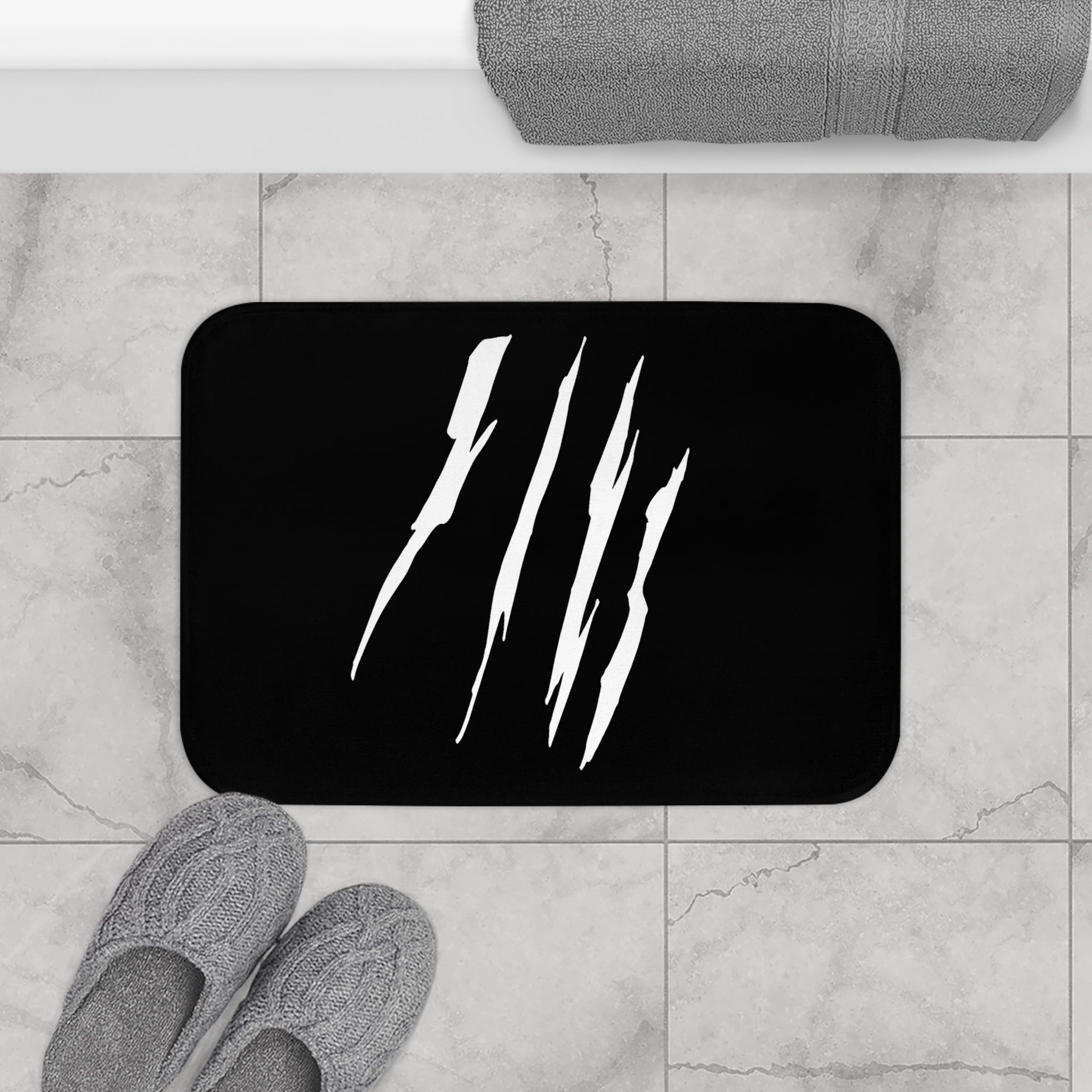 Effete Feline Claw Marks Scratch Bath Mat - Walmart.com