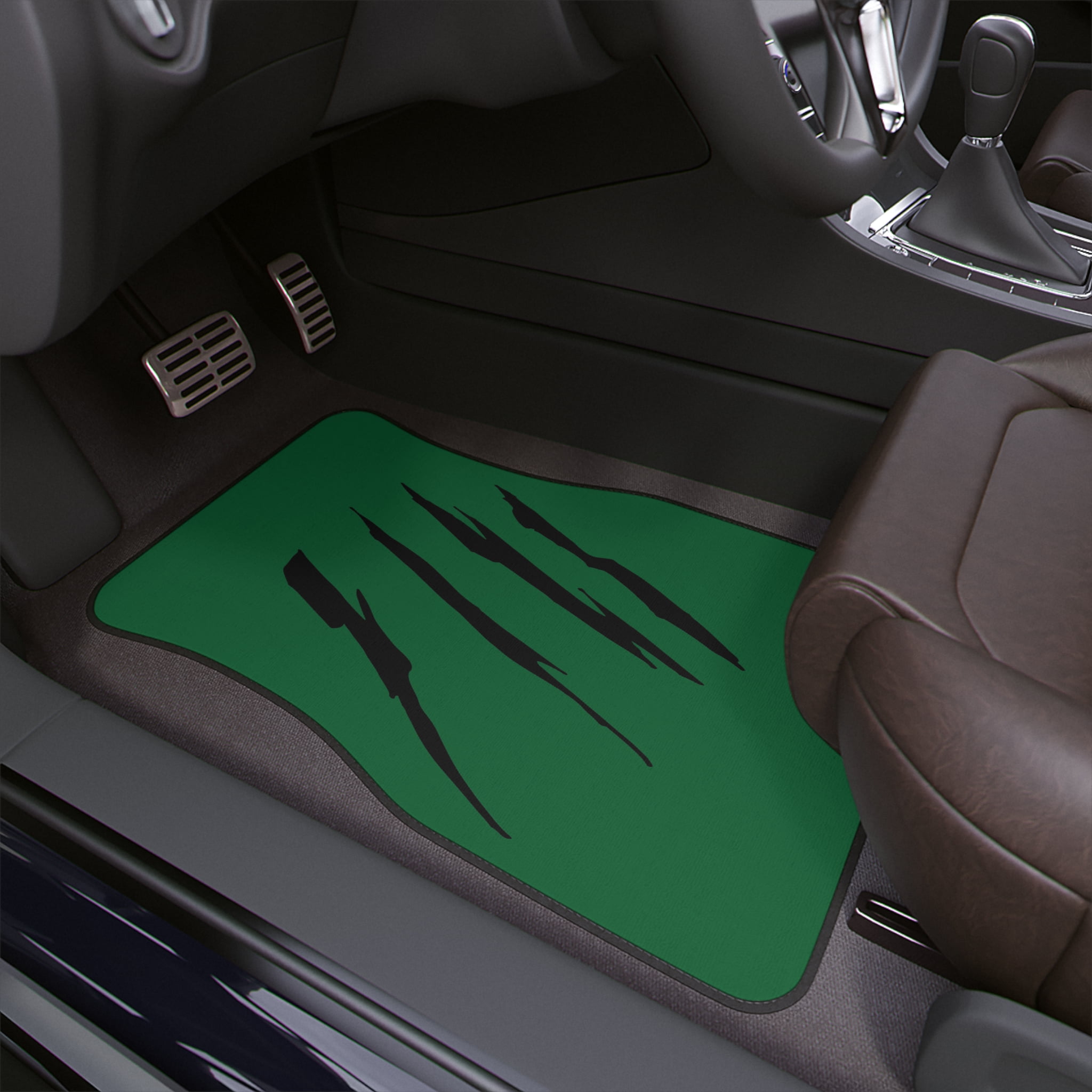 Effete Feline Claw Marks Scratch Car Floor Mats (1x Front or Back ...