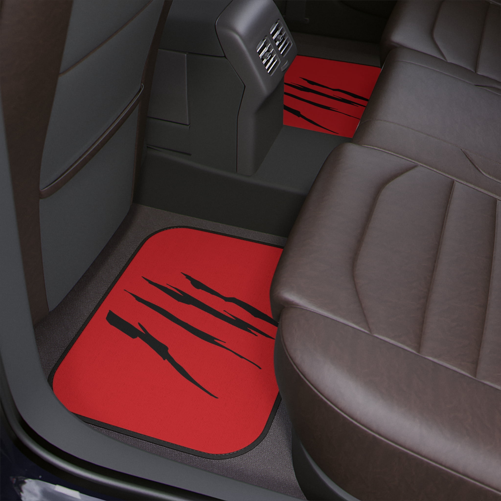 Effete Feline Claw Marks Scratch Car Floor Mats (1x Front or Back ...