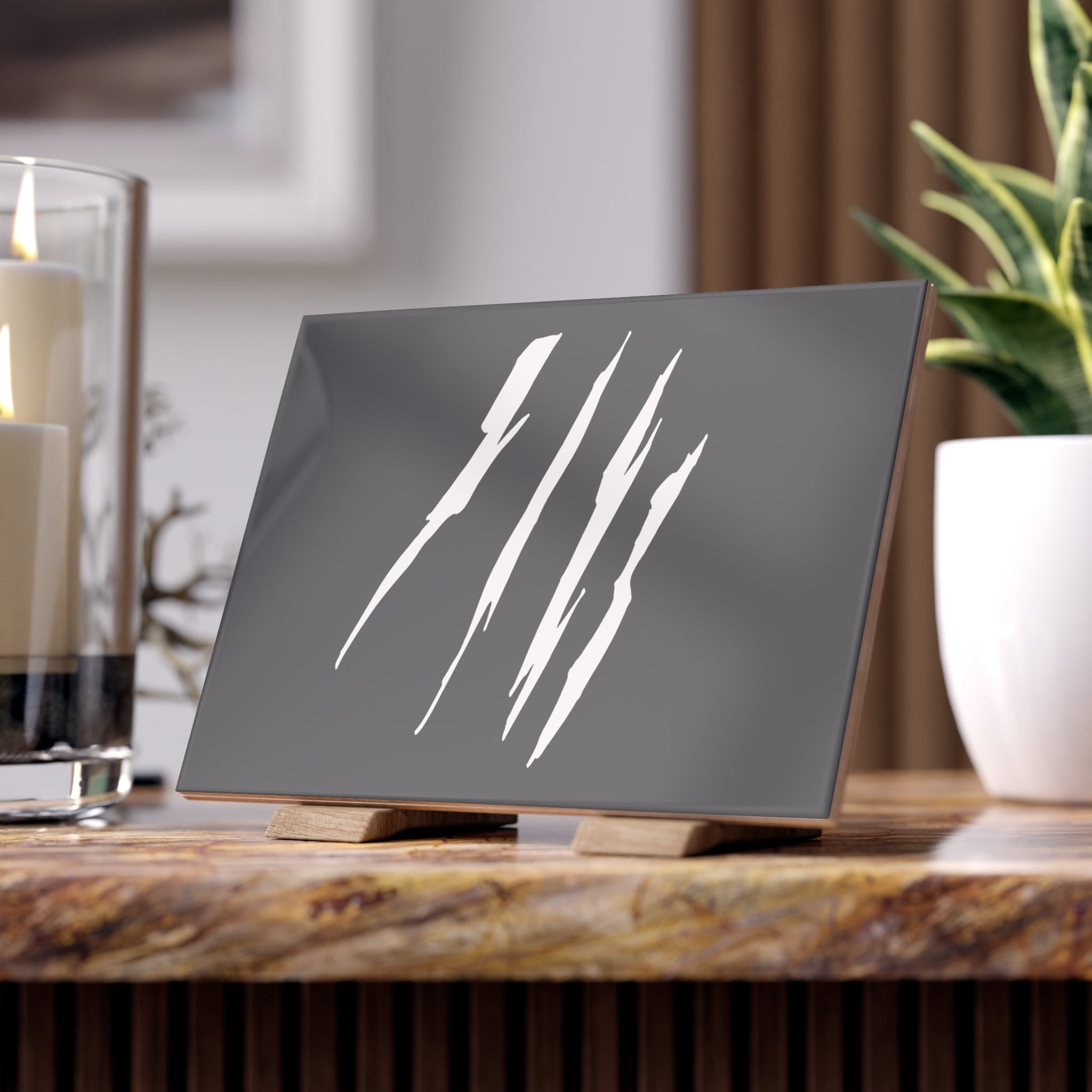 Effete Feline Claw Marks Scratch Ceramic Tile - Walmart.com