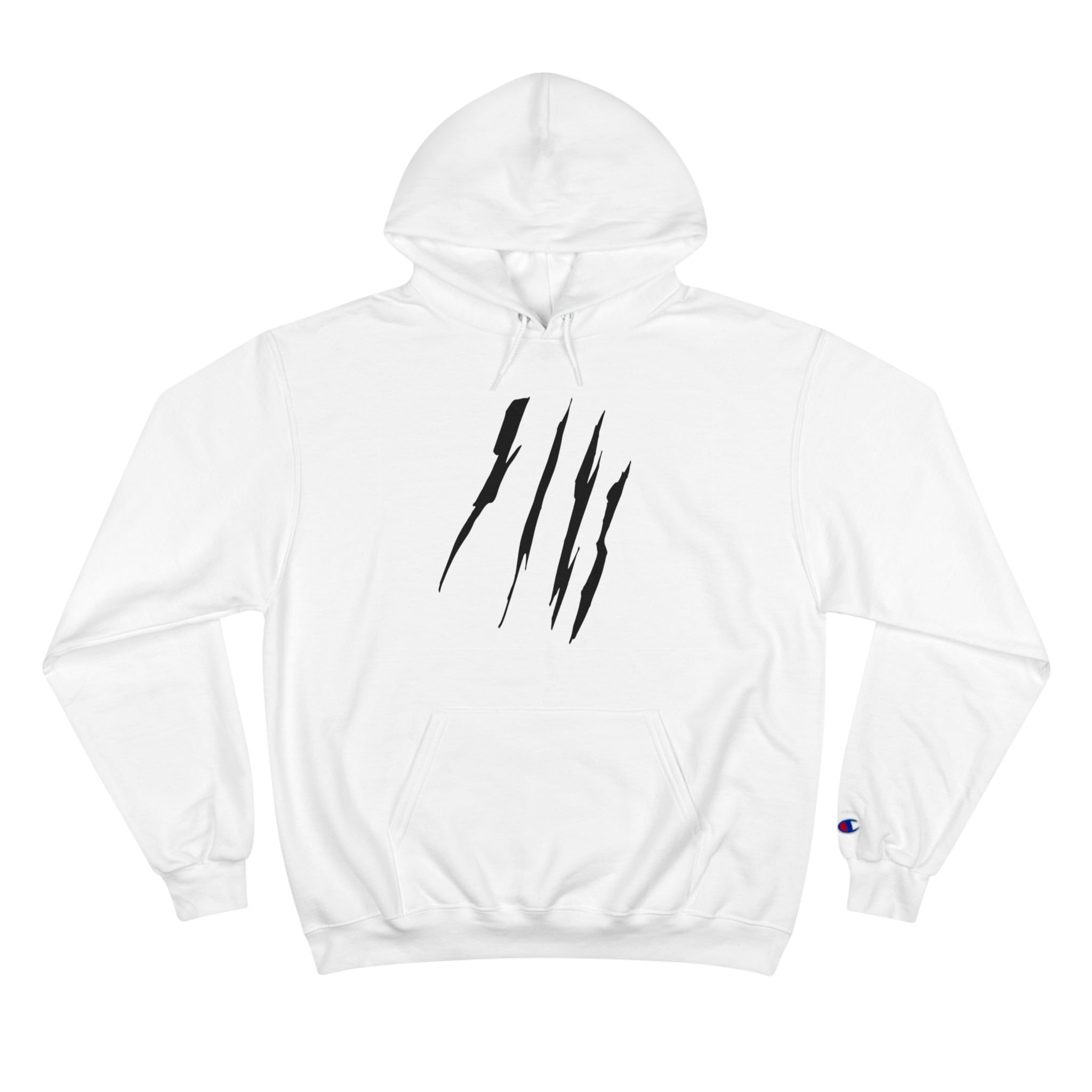 Effete Feline Claw Marks Scratch Champion Hoodie - Walmart.com