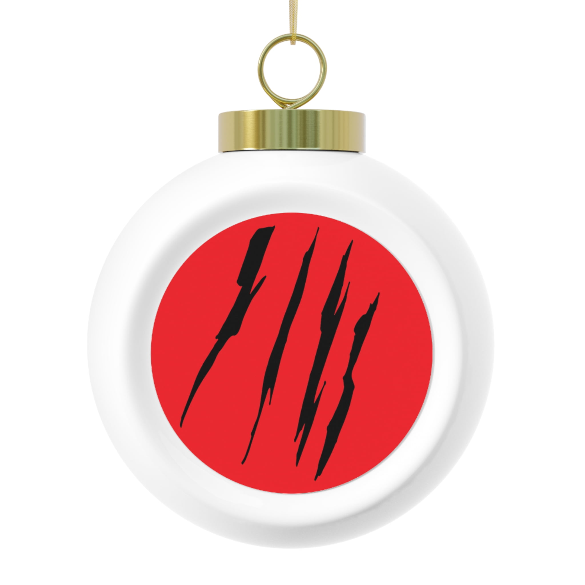 Effete Feline Claw Marks Scratch Christmas Ball Ornament - Walmart.com