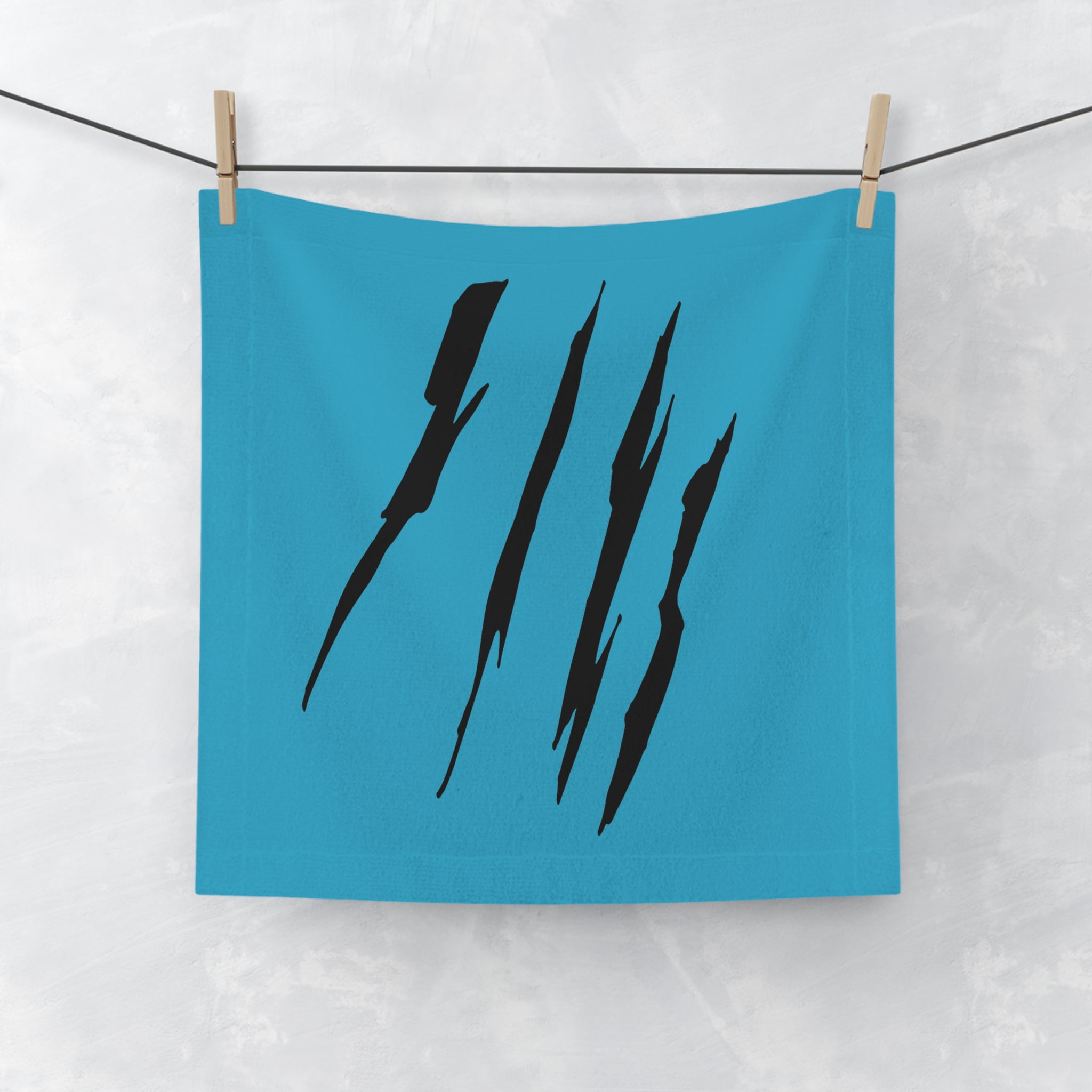 Effete Feline Claw Marks Scratch Face Towel - Walmart.com