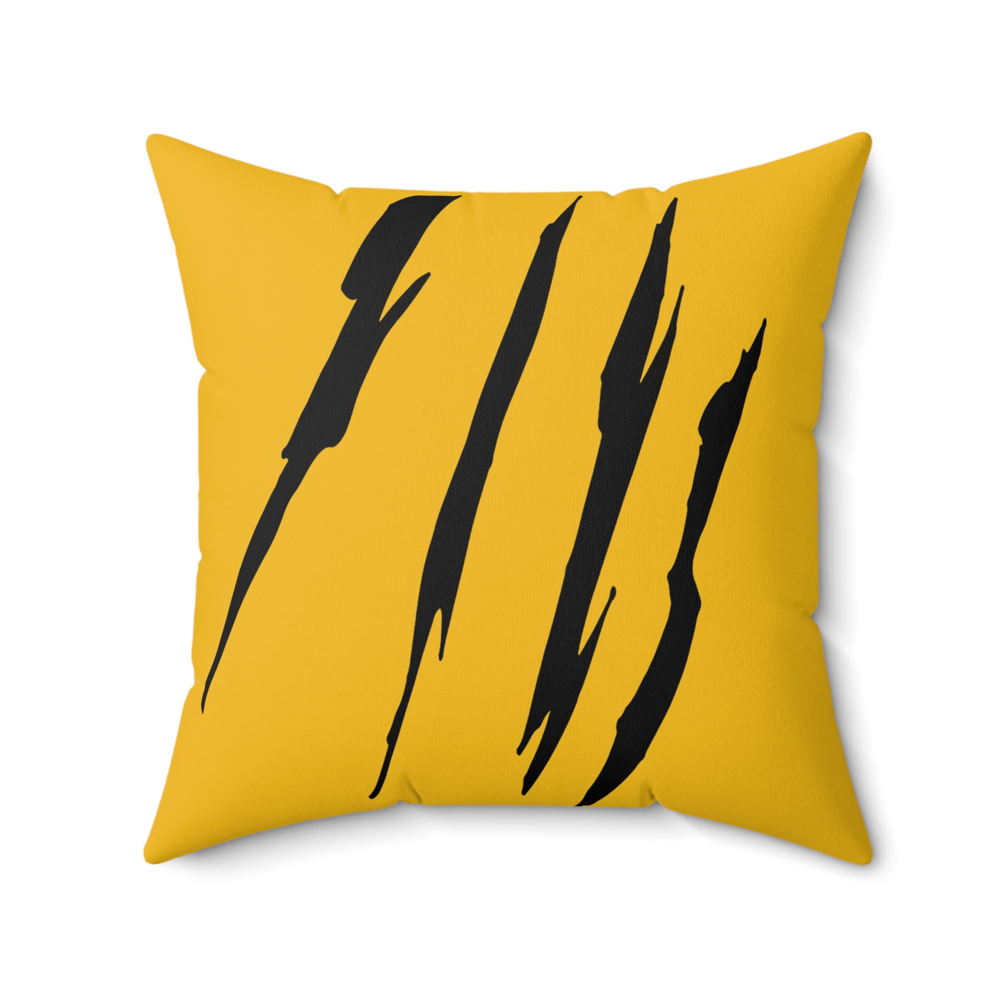 Effete Feline Claw Marks Scratch Faux Suede Square Pillow - Walmart.com