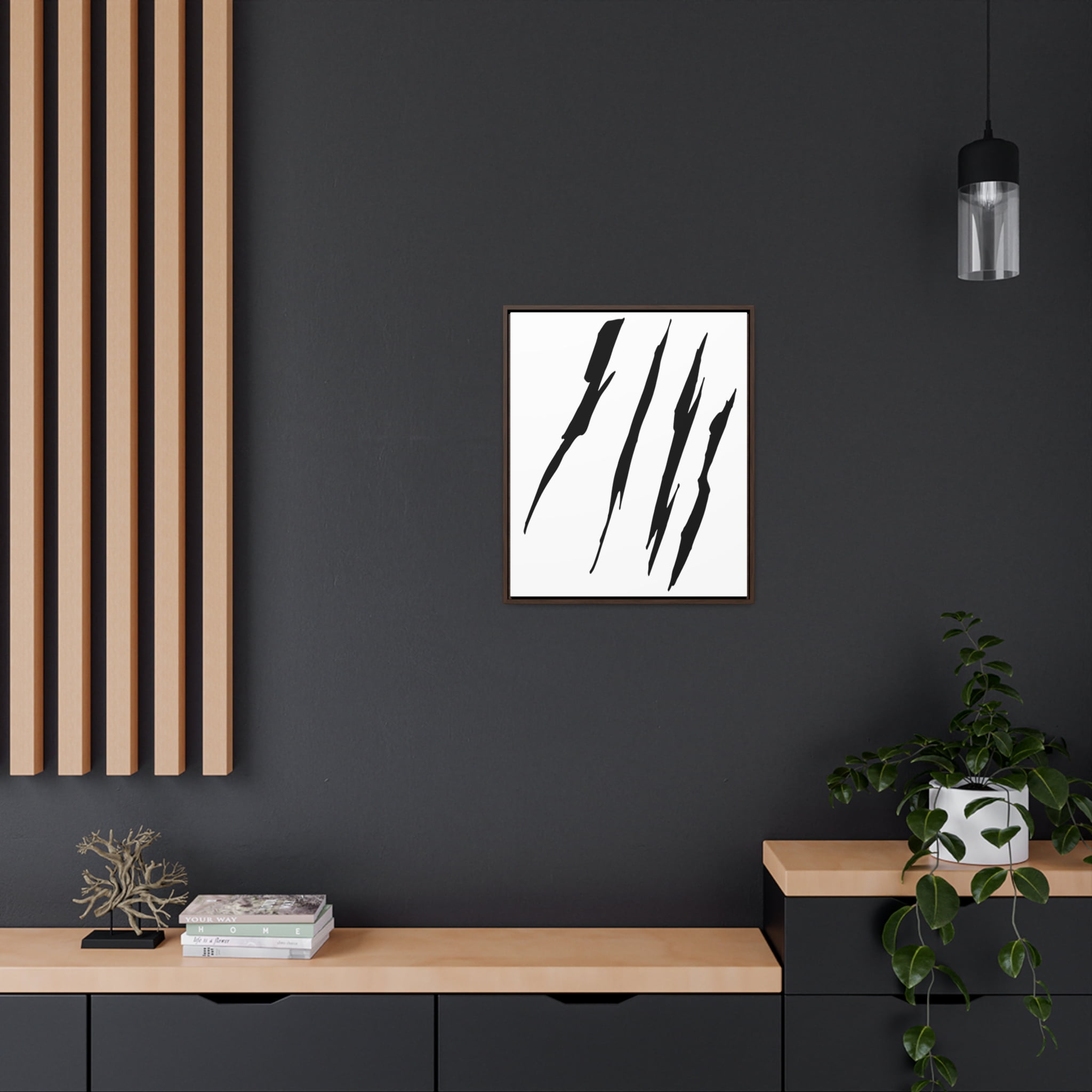 Effete Feline Claw Marks Scratch Gallery Canvas Wraps, Vertical Frame ...