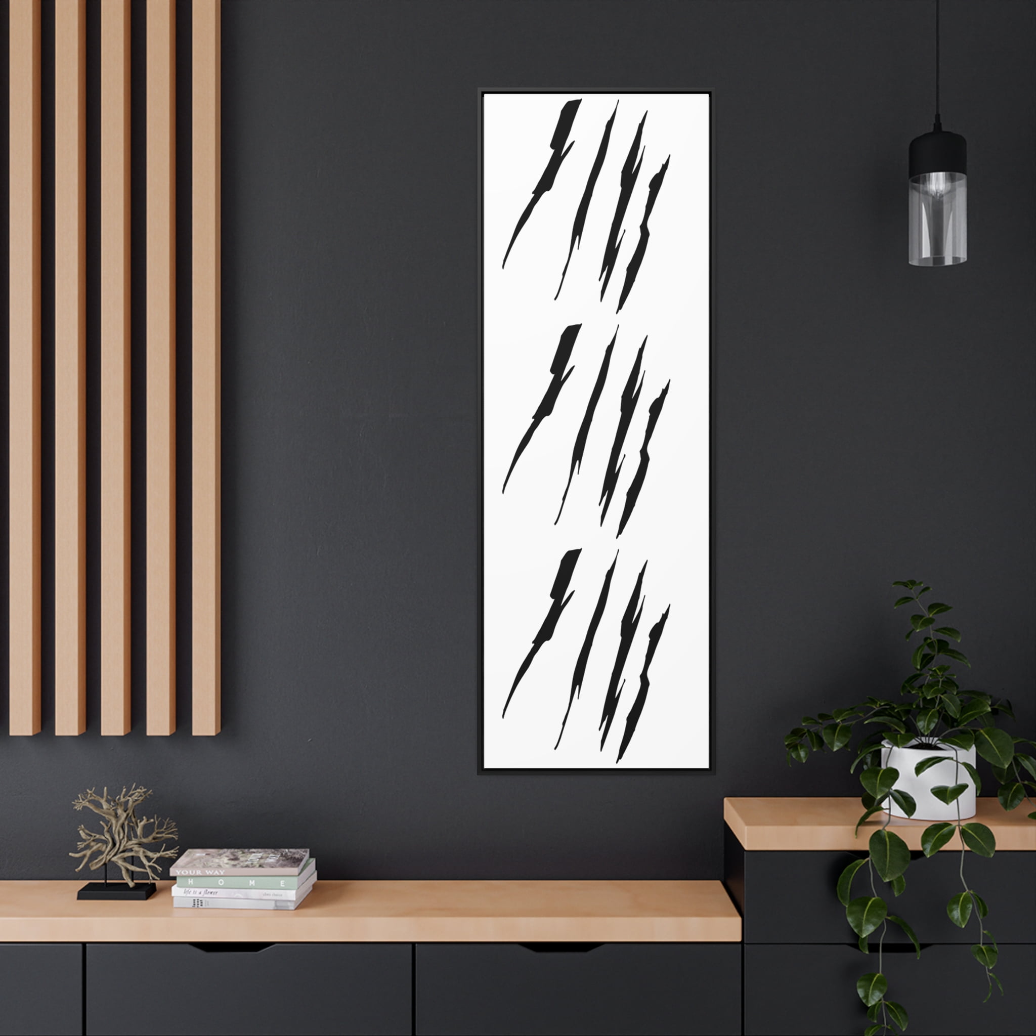 Effete Feline Claw Marks Scratch Gallery Canvas Wraps, Vertical Frame ...