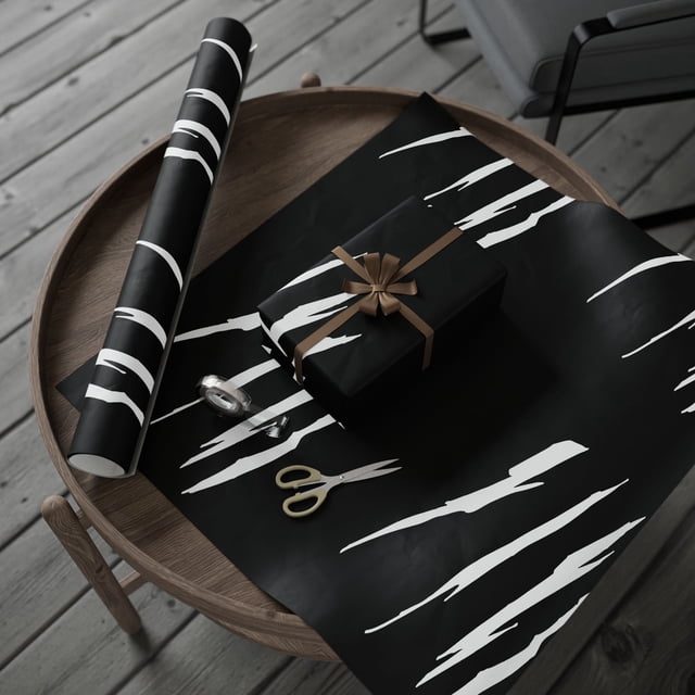 Effete Feline Claw Marks Scratch Gift Wrap Papers - Walmart Business ...