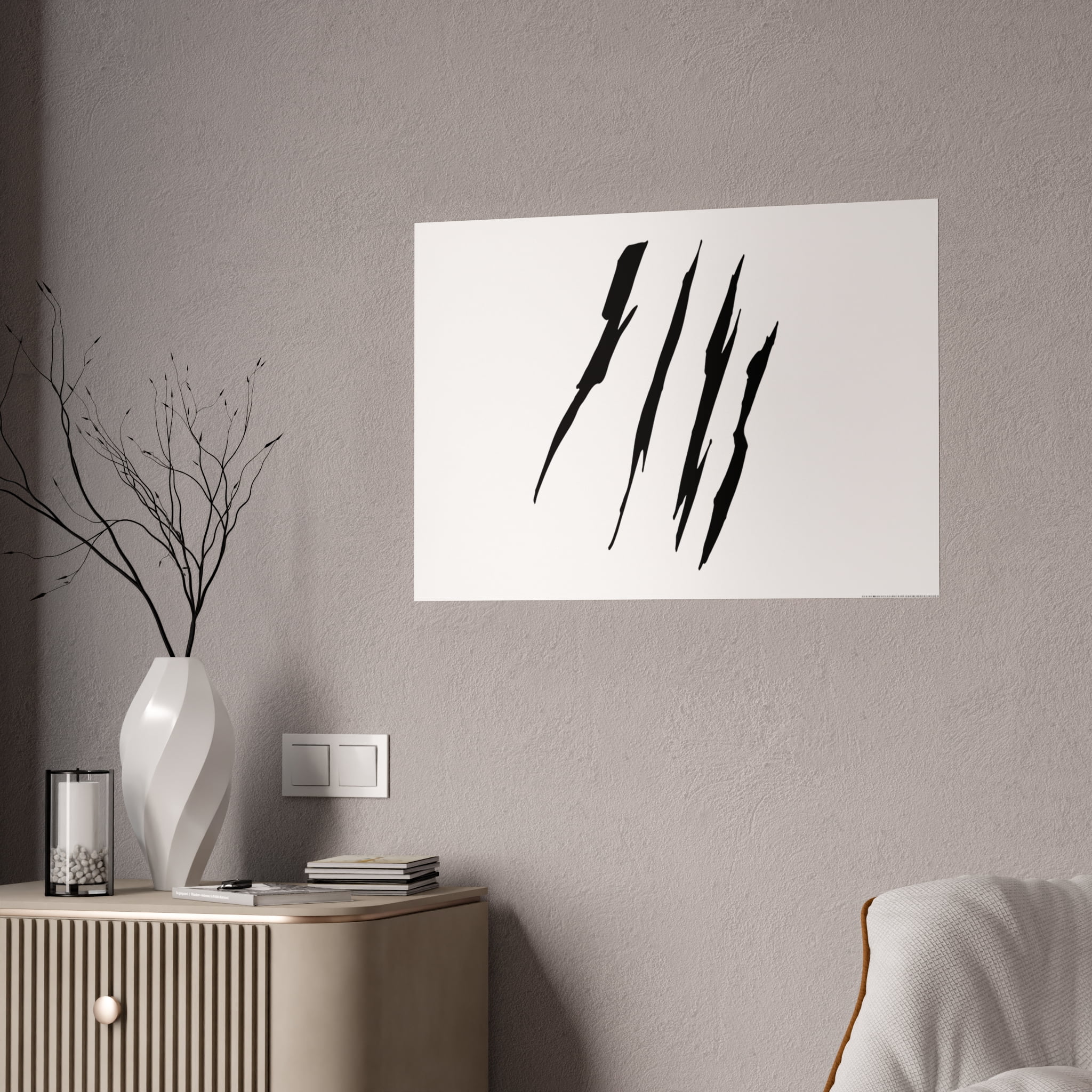 Effete Feline Claw Marks Scratch Gloss Posters - Walmart.com