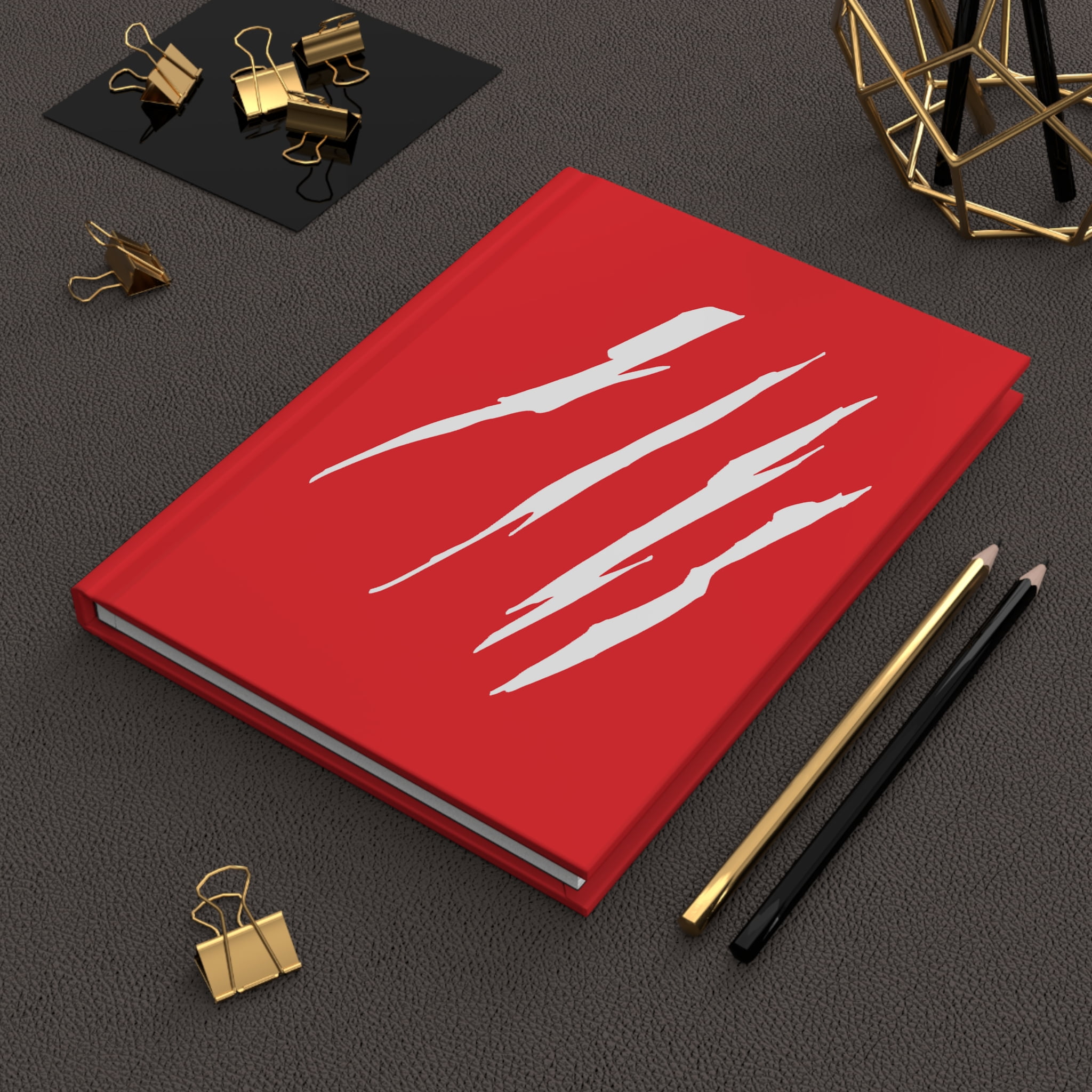 Effete Feline Claw Marks Scratch Hardcover Journal Matte - Walmart.com