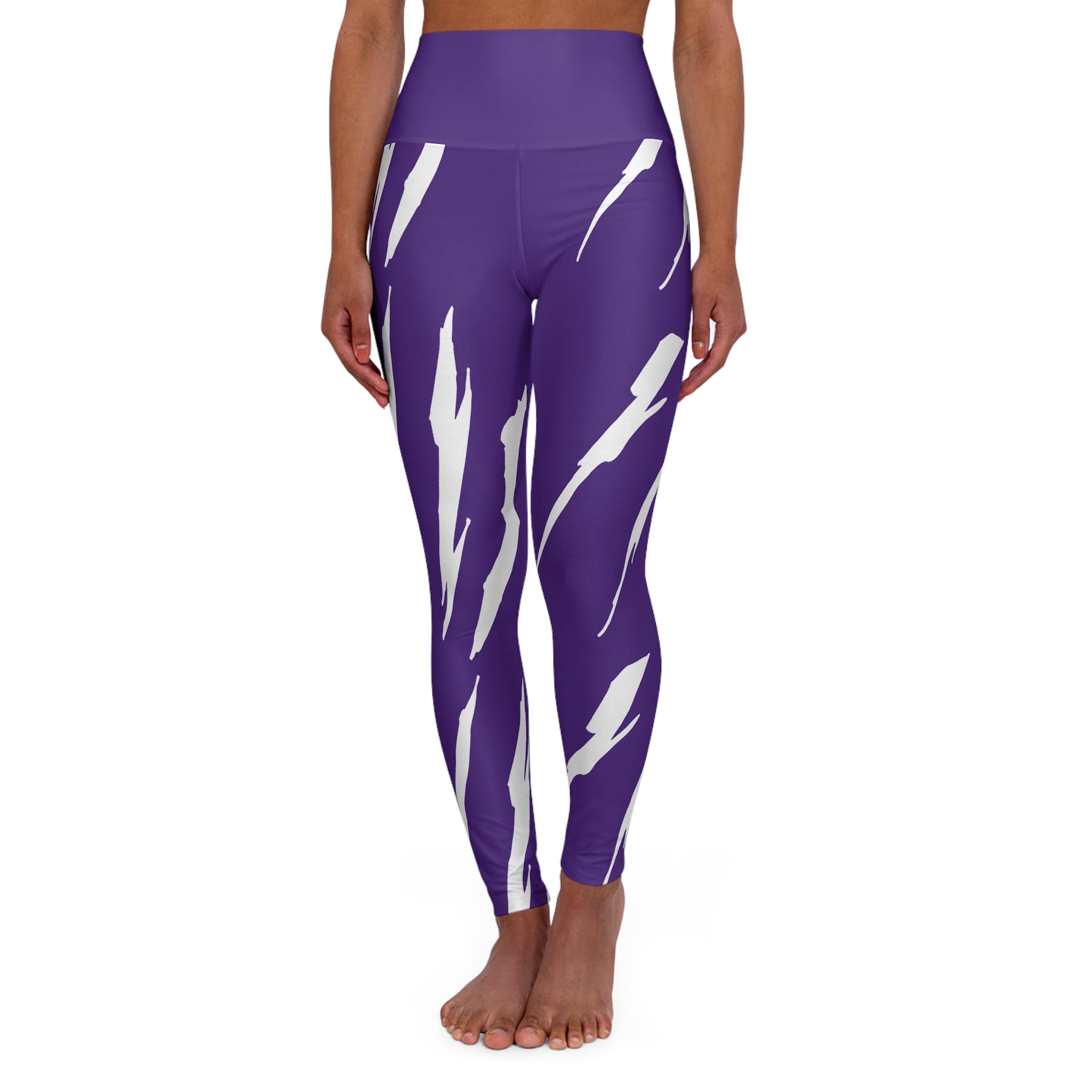 Effete Feline Claw Marks Scratch High Waist Yoga Leggings (AOP ...