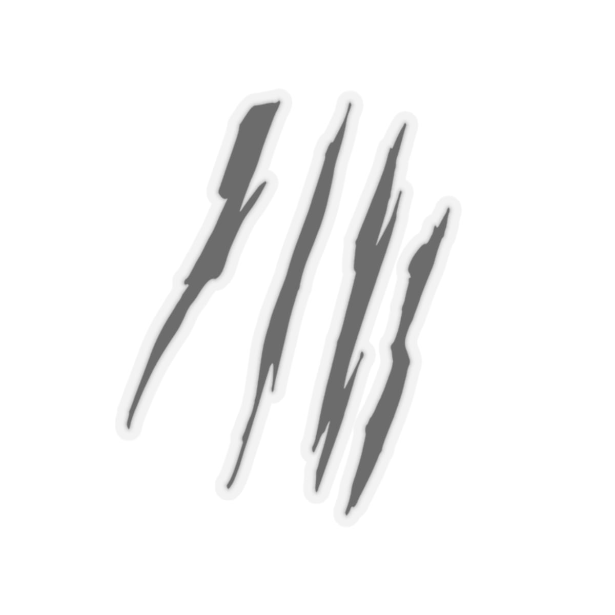 Effete Feline Claw Marks Scratch Kiss-Cut Stickers - Walmart.com