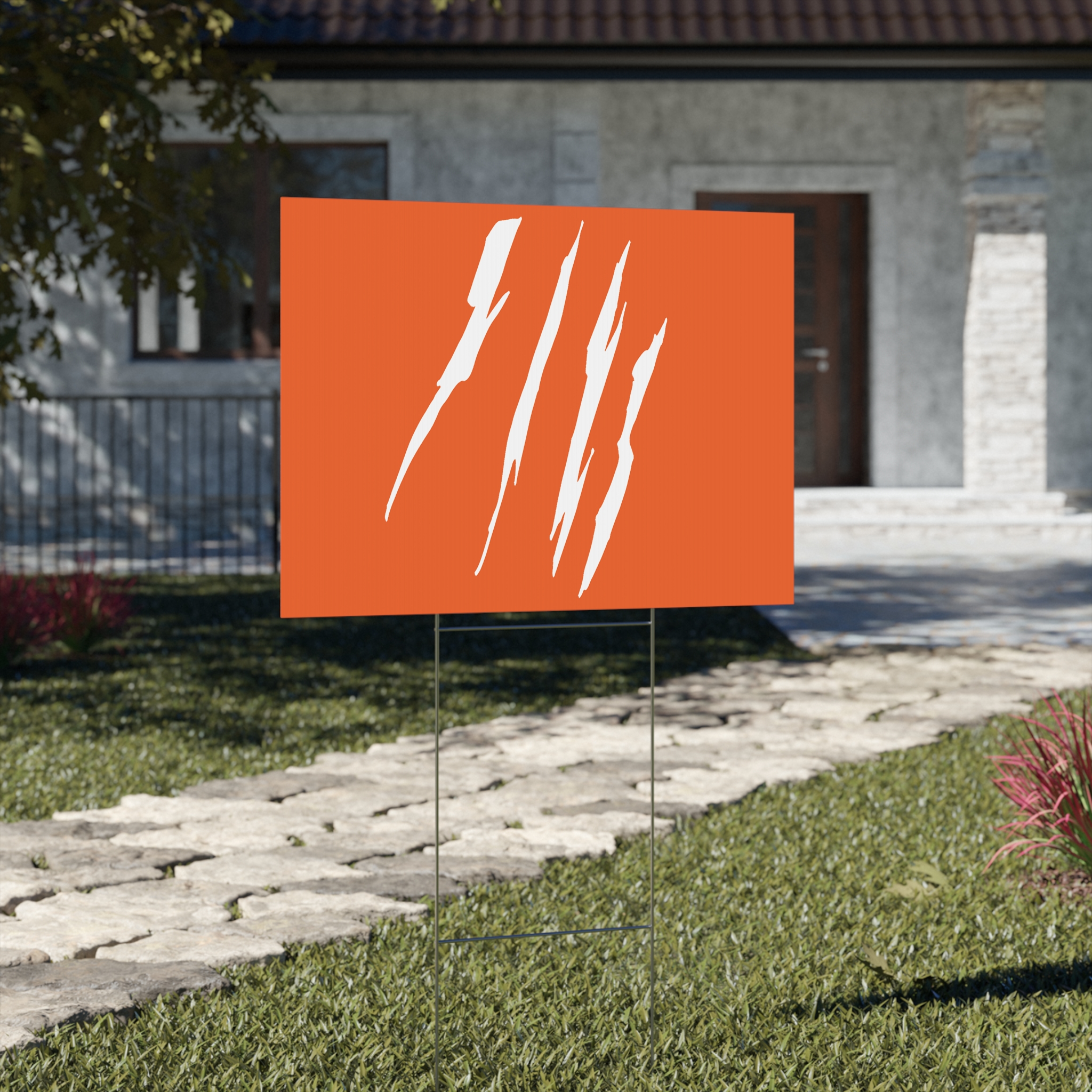 Effete Feline Claw Marks Scratch Lawn Yard Sign - Walmart.com