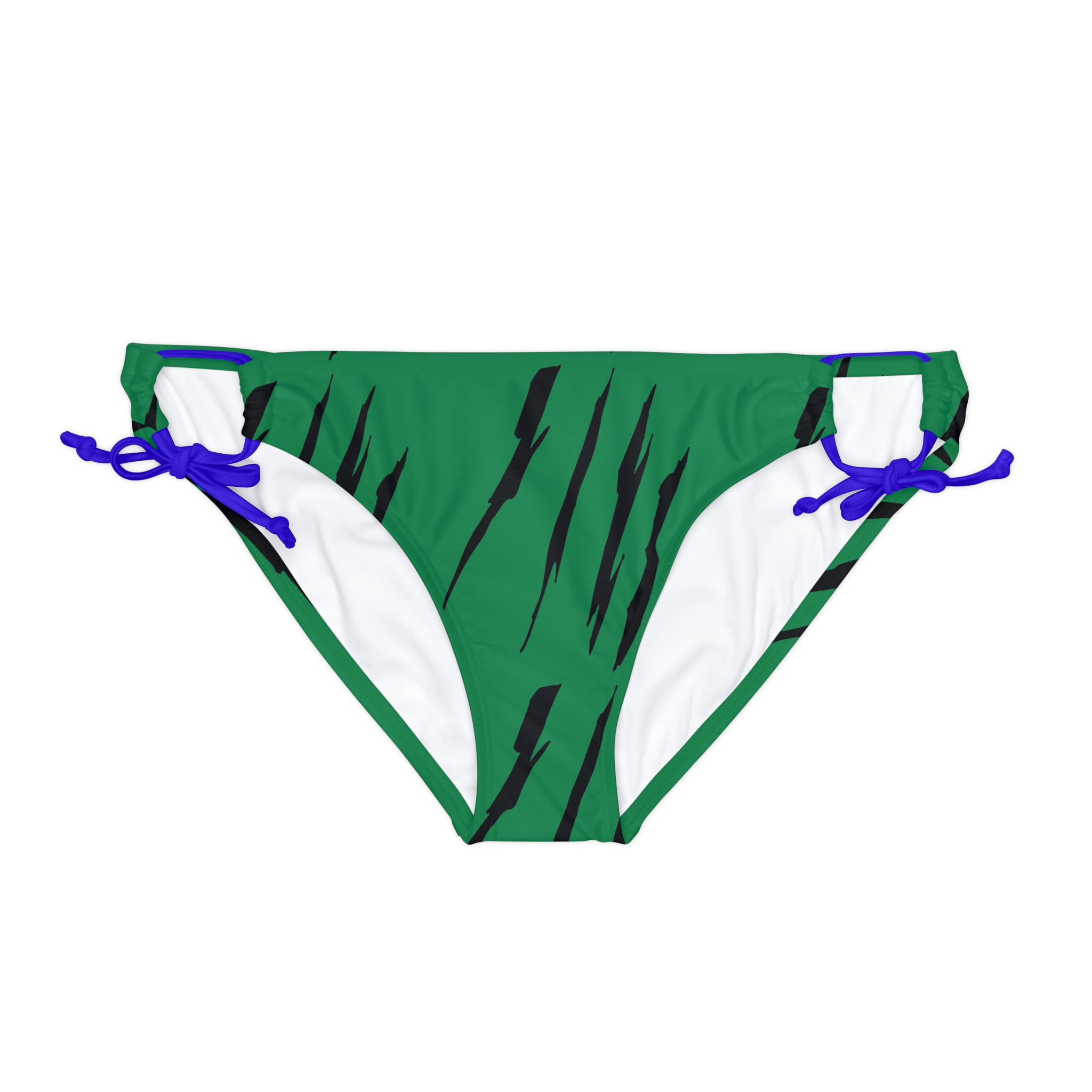 Effete Feline Claw Marks Scratch Loop Tie Side Bikini Bottom (AOP ...