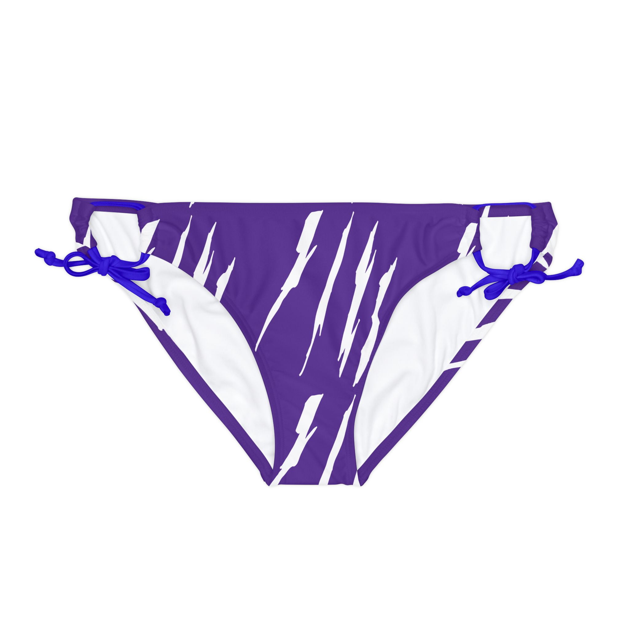 Effete Feline Claw Marks Scratch Loop Tie Side Bikini Bottom (AOP ...