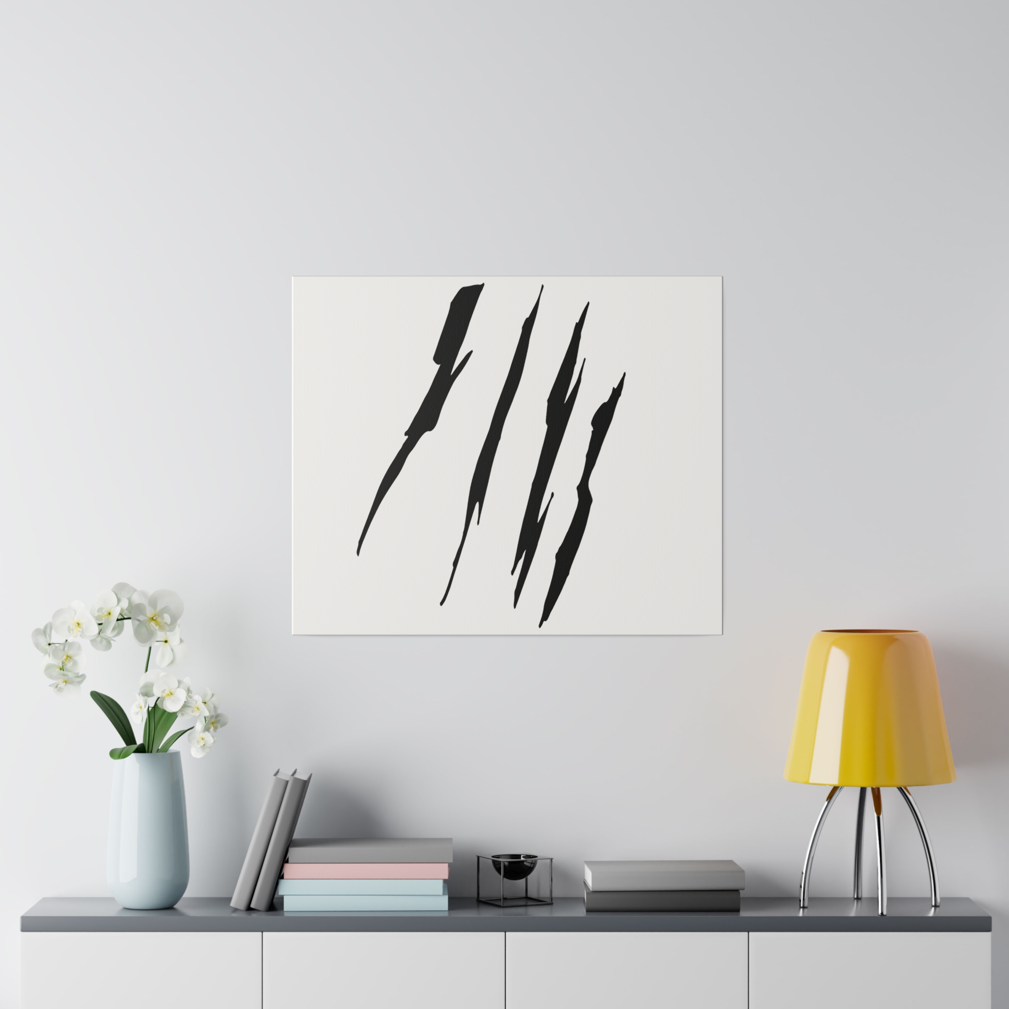 Effete Feline Claw Marks Scratch Matte Canvas, Stretched, 0.75 ...