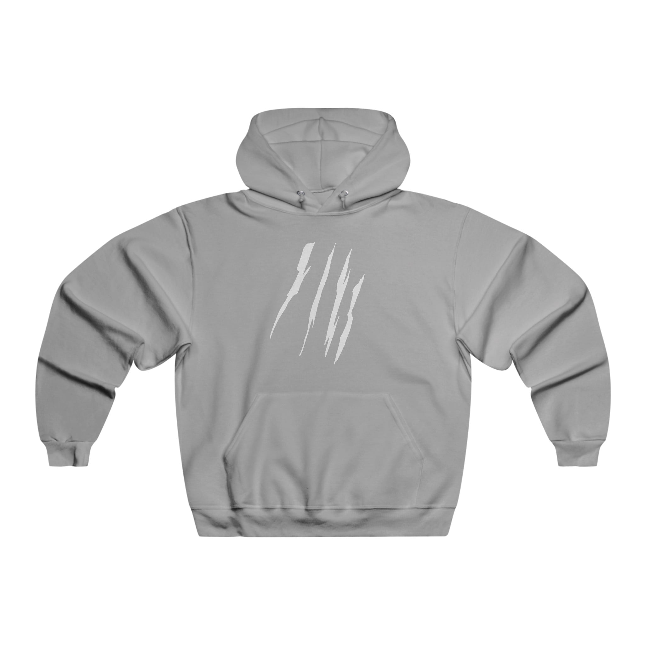 Effete Feline Claw Marks Scratch Men NUBLEND® Hooded Sweatshirt ...