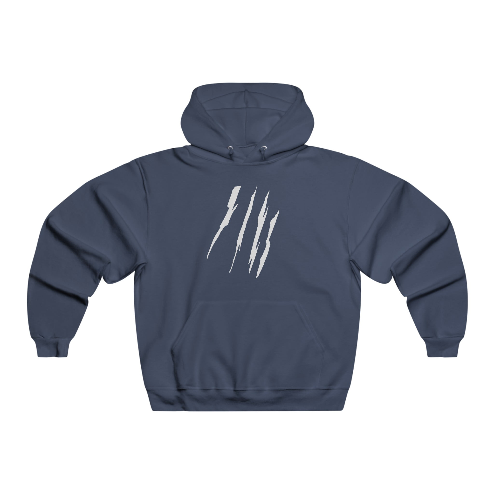 Effete Feline Claw Marks Scratch Men NUBLEND® Hooded Sweatshirt ...