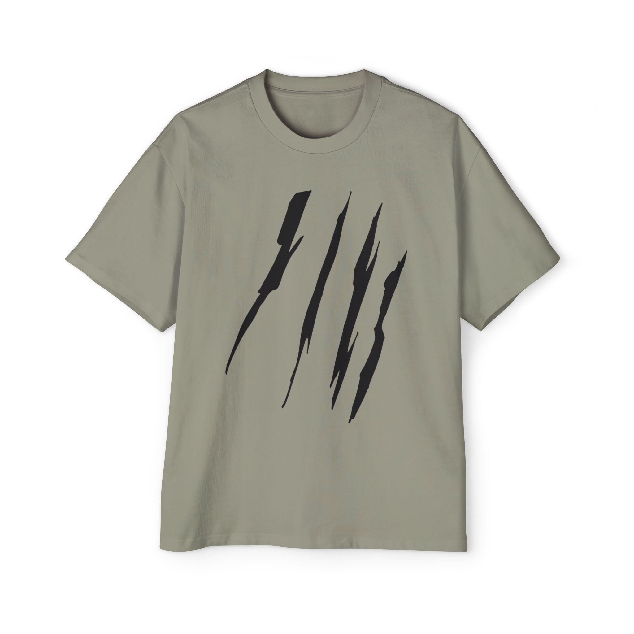 Effete Feline Claw Marks Scratch Men Heavy Oversized Tee - Walmart.com