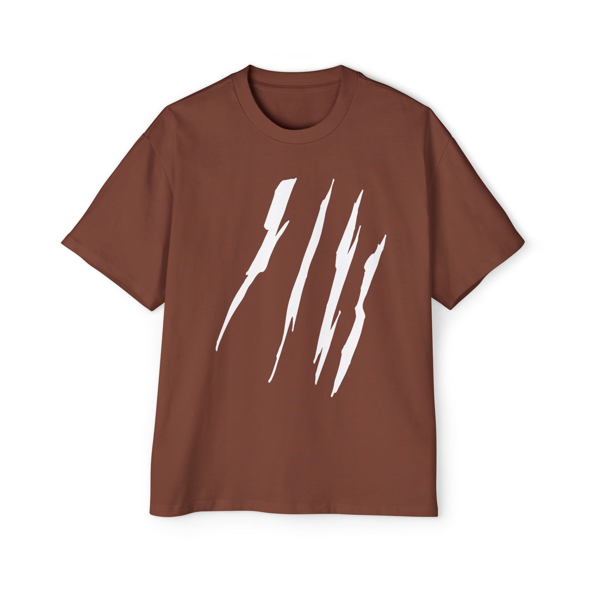 Effete Feline Claw Marks Scratch Men Heavy Oversized Tee - Walmart.com