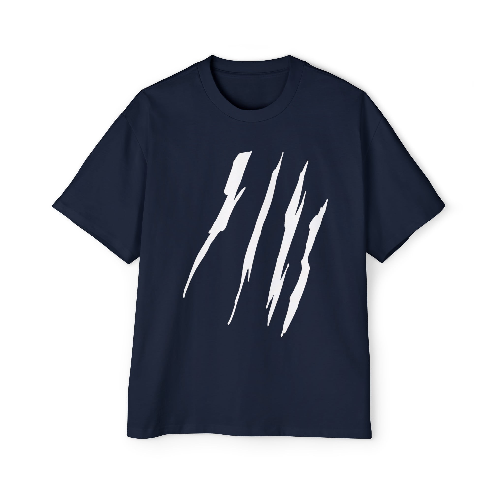 Effete Feline Claw Marks Scratch Men's Heavy Oversized Tee - Walmart.com