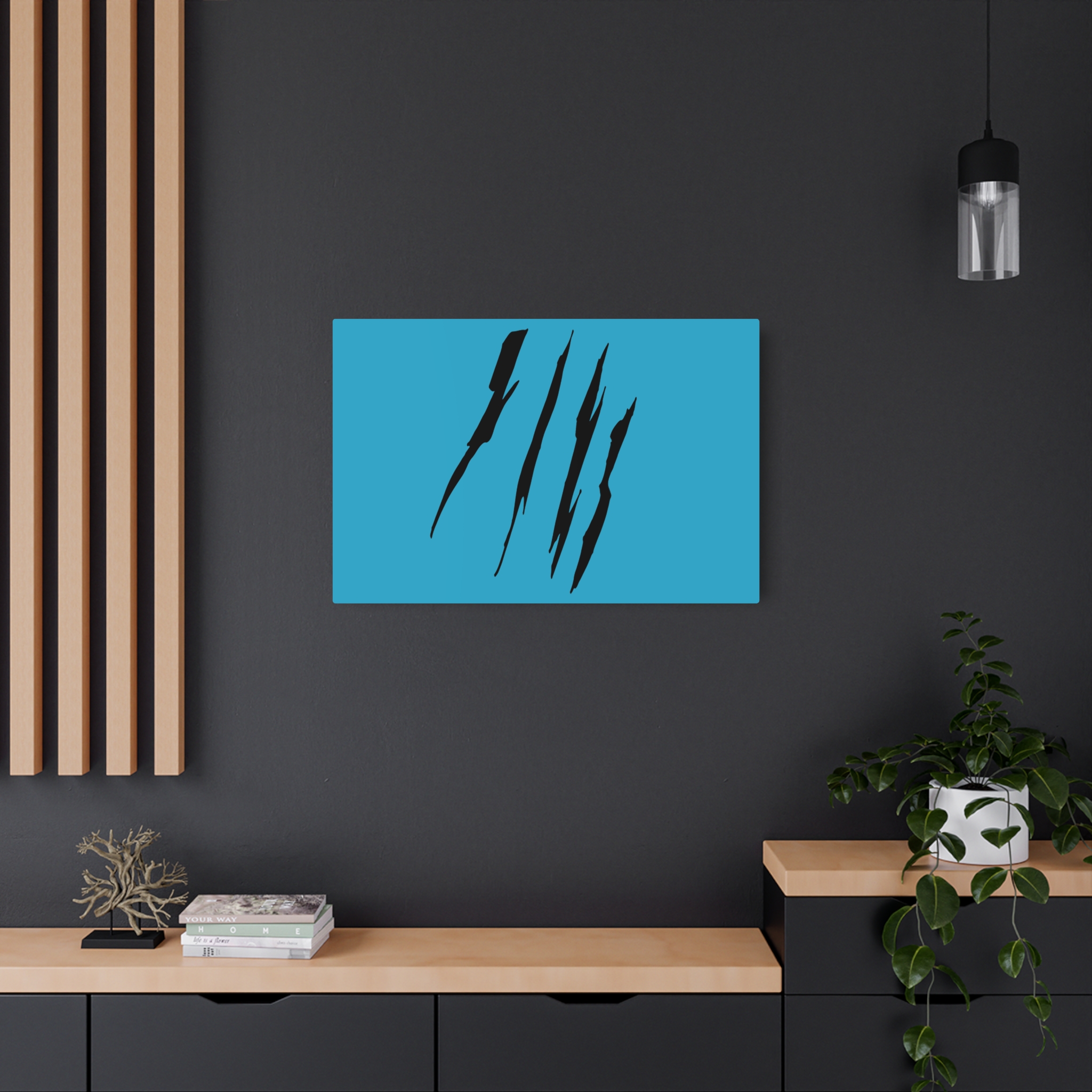 Effete Feline Claw Marks Scratch Metal Art Sign - Walmart.com