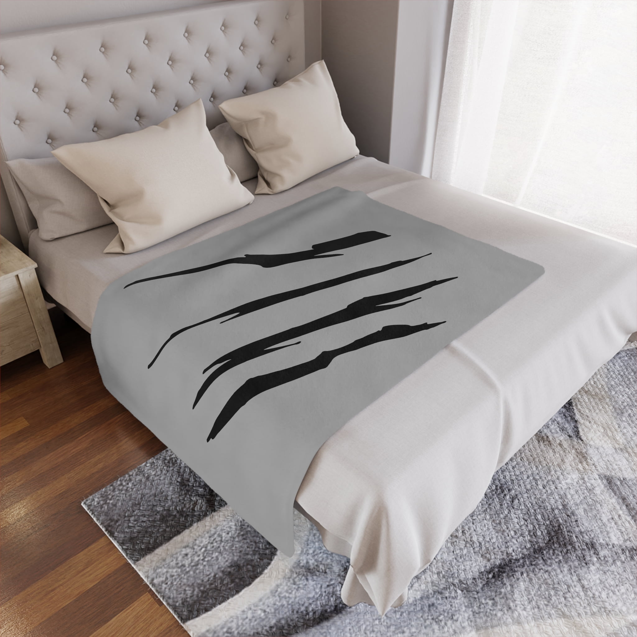 Effete Feline Claw Marks Scratch Microfiber Blanket - Walmart.com
