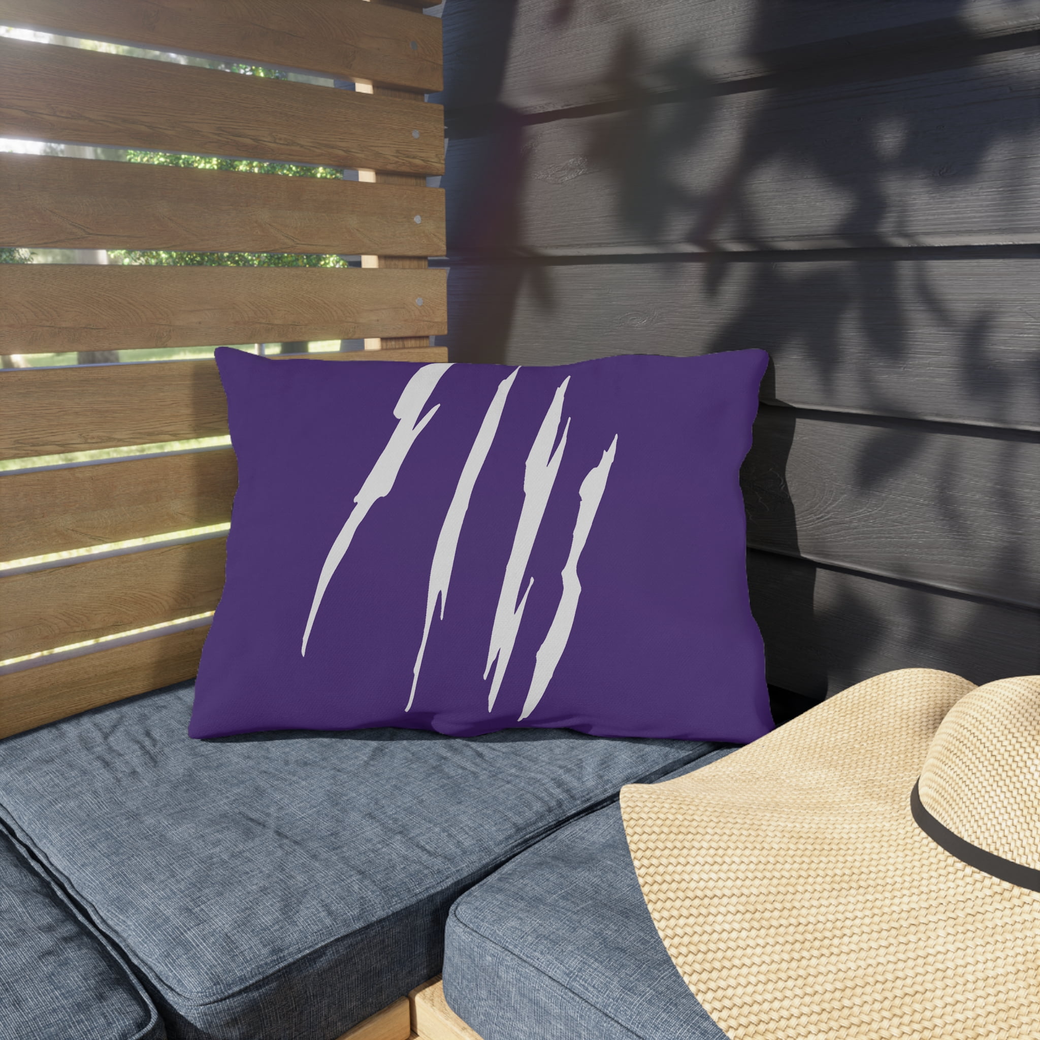 Effete Feline Claw Marks Scratch Outdoor Pillow - Walmart.com