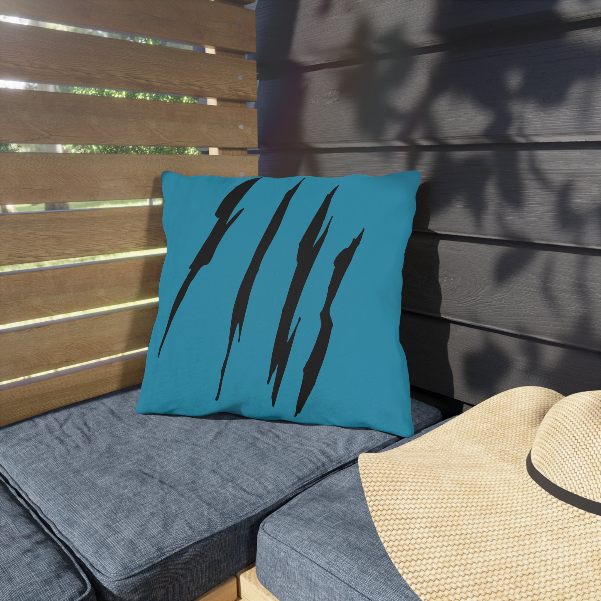 Effete Feline Claw Marks Scratch Outdoor Pillow - Walmart.com