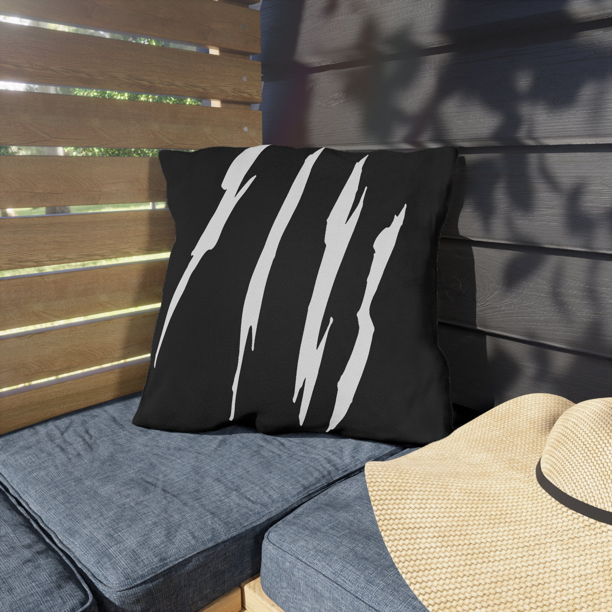Effete Feline Claw Marks Scratch Outdoor Pillow - Walmart.com