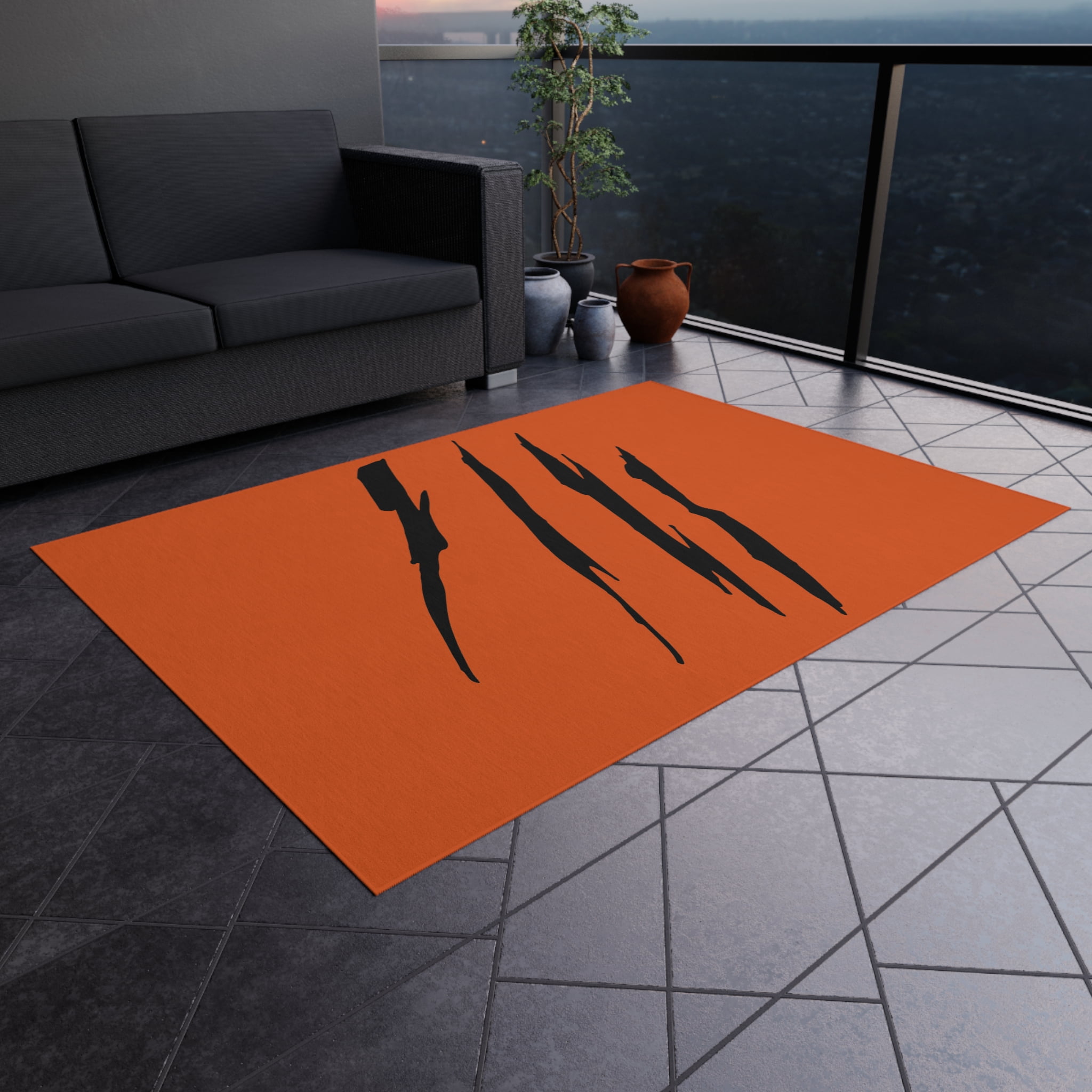 Effete Feline Claw Marks Scratch Outdoor Rug - Walmart.com