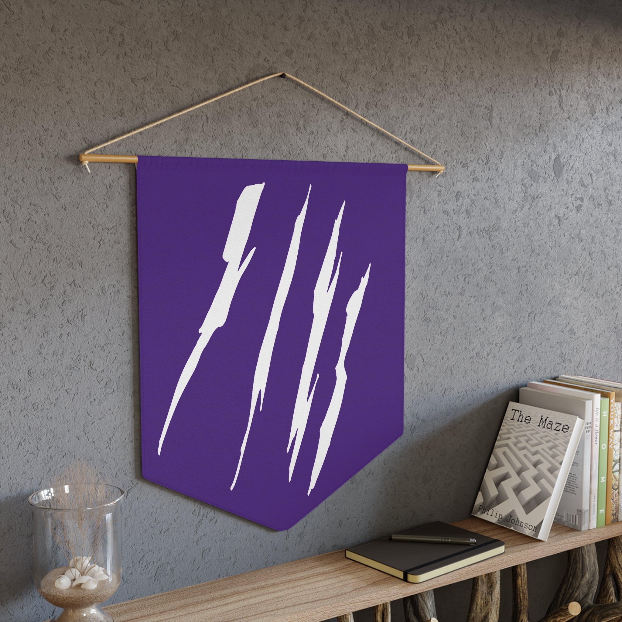 Effete Feline Claw Marks Scratch Pennant - Walmart.com