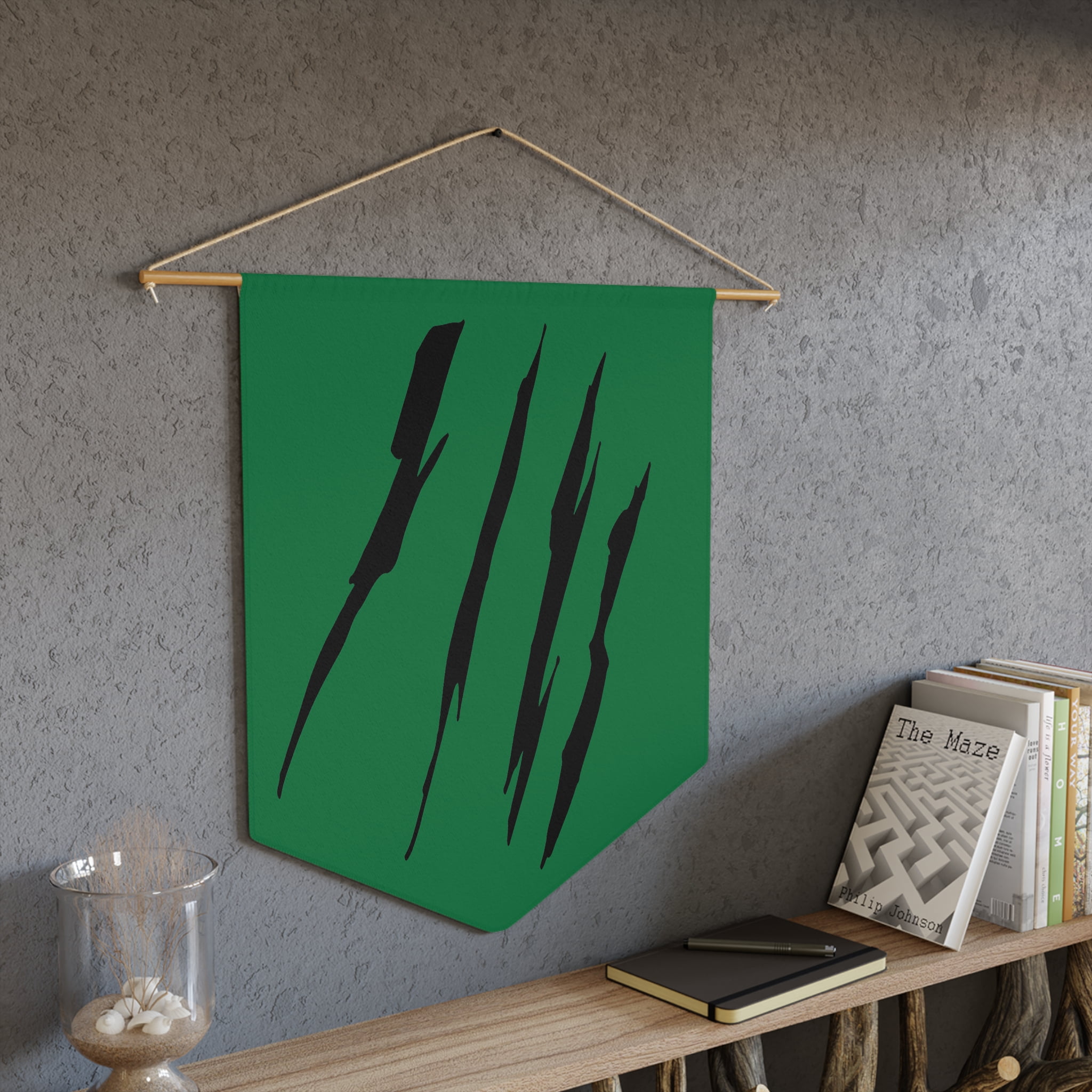 Effete Feline Claw Marks Scratch Pennant - Walmart.com