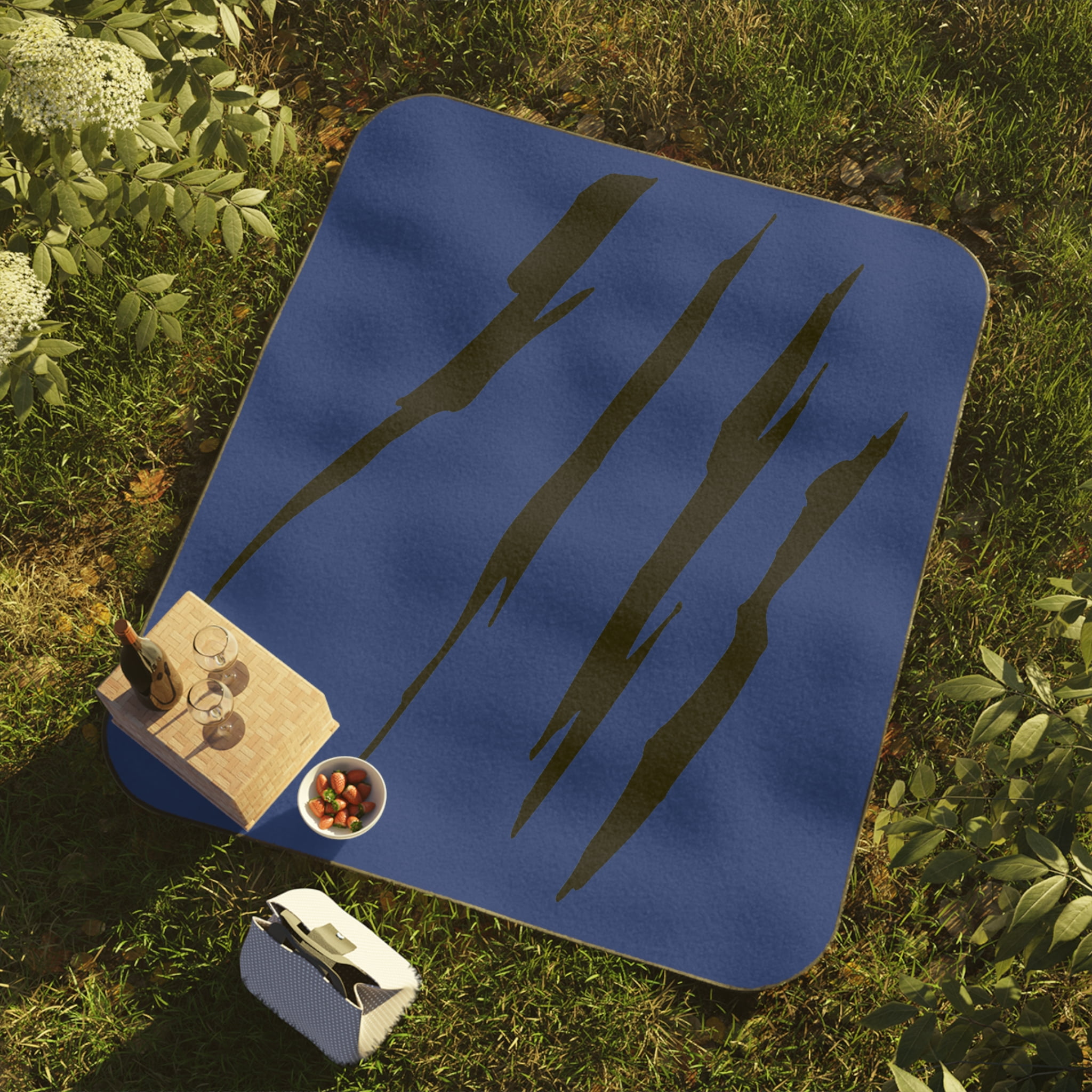 Effete Feline Claw Marks Scratch Picnic Blanket - Walmart.com