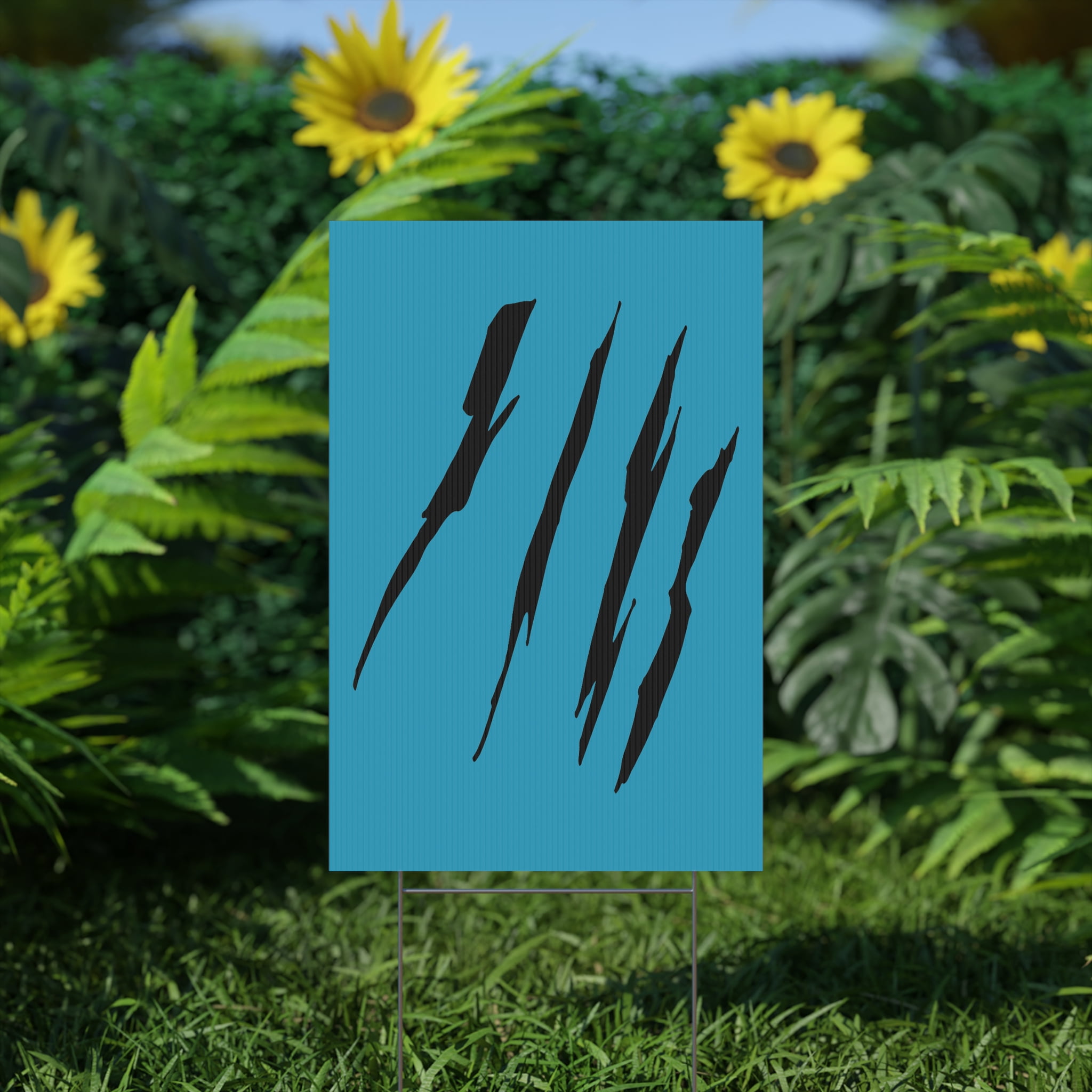 Effete Feline Claw Marks Scratch Plastic Lawn Yard Sign - Walmart.com